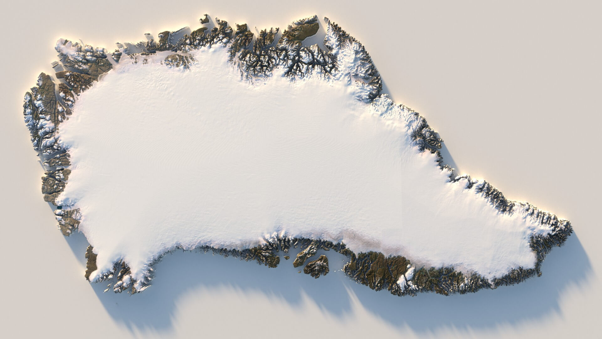 Greenland Terrain Map - 3D Model by 3dstudio