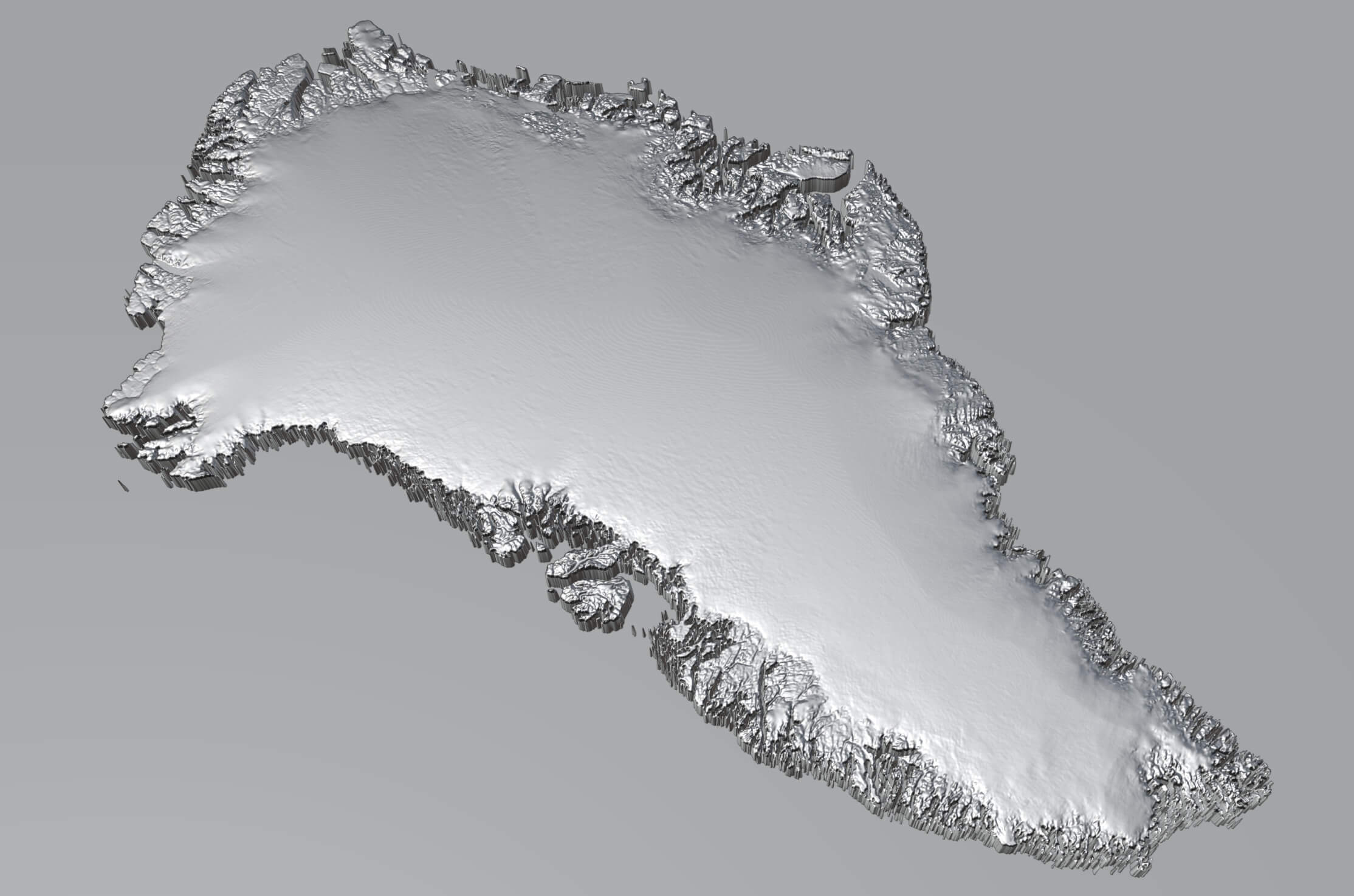 Greenland Terrain Map - 3D Model by 3dstudio