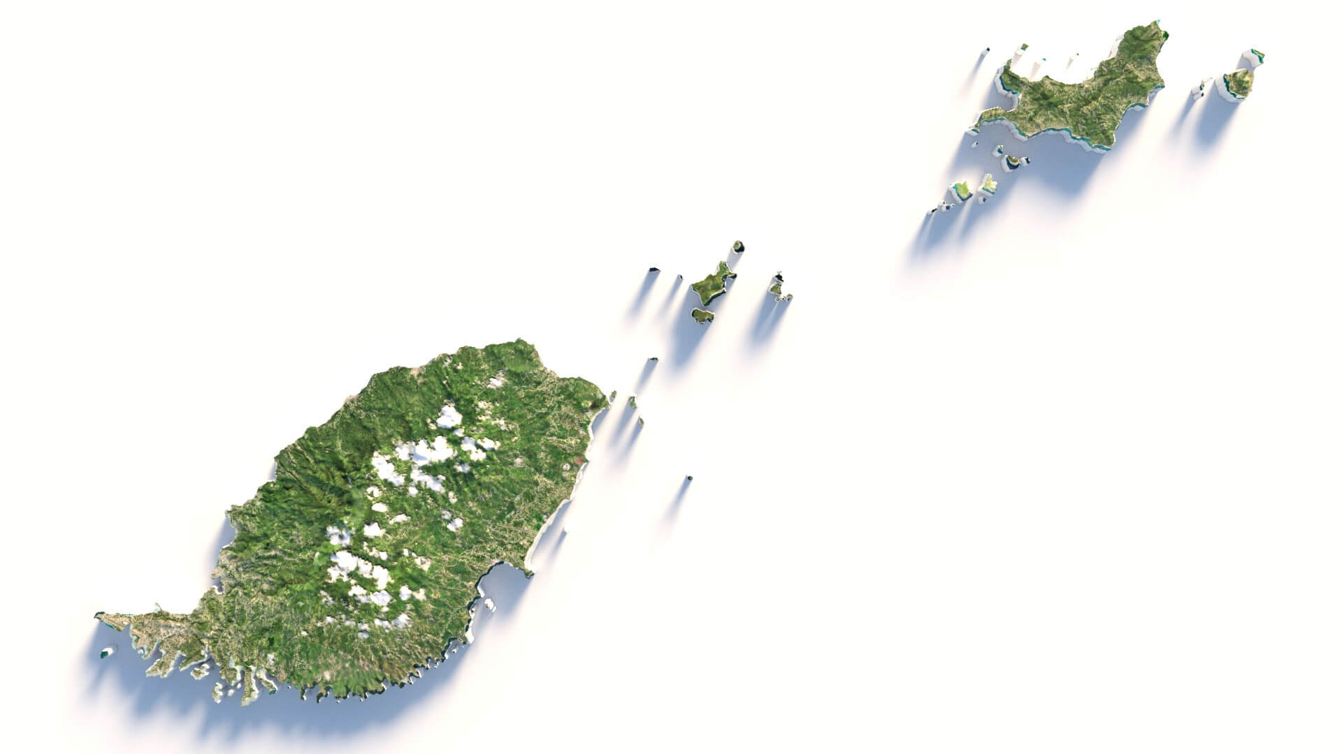 Grenada Terrain Map - 3D Model by 3dstudio