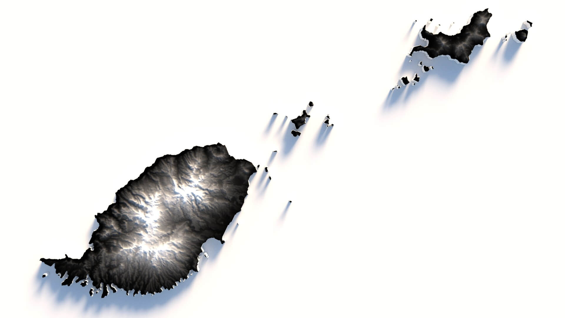 Grenada Terrain Map - 3D Model by 3dstudio