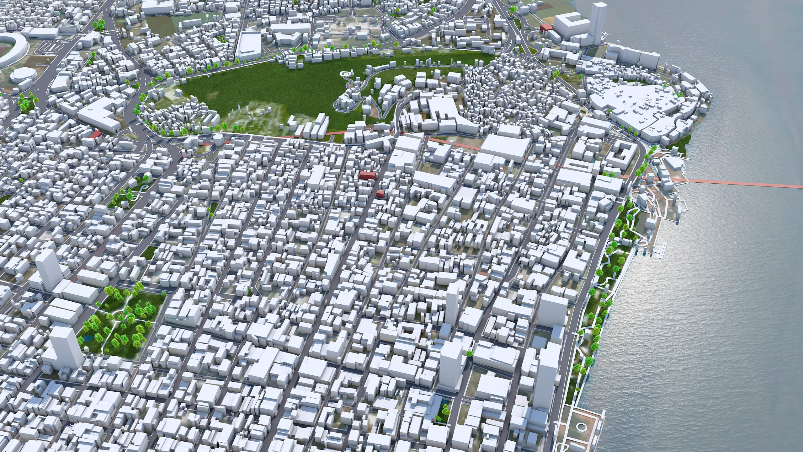 Guayaquil City Ecuador 3D Model 40km by 3dstudio