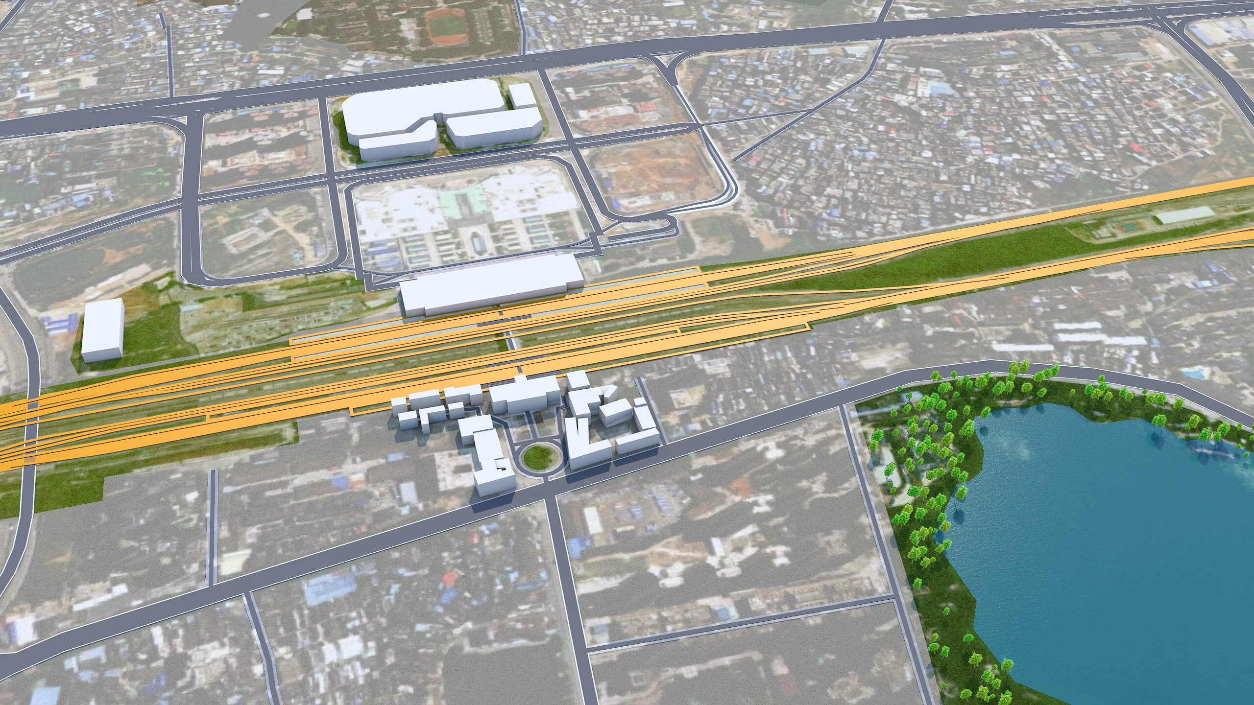 Guigang City Guangxi China 3D Model 20km by 3dstudio