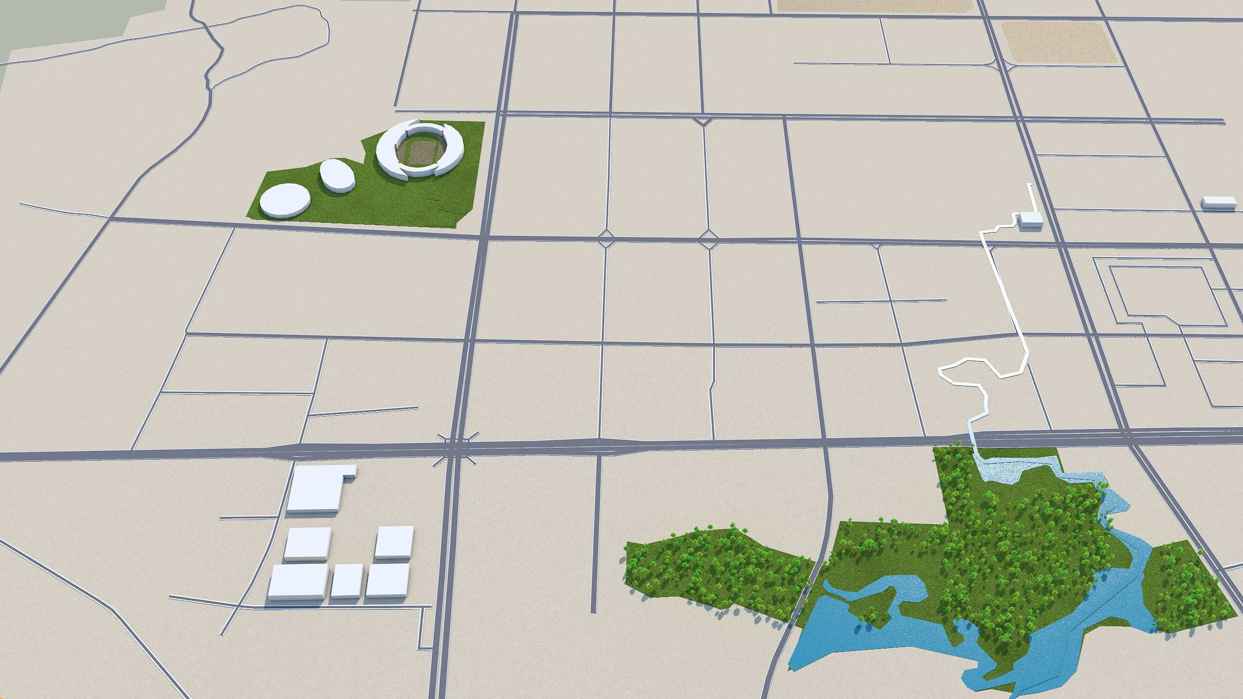 Guigang City Guangxi China 3D Model 20km by 3dstudio