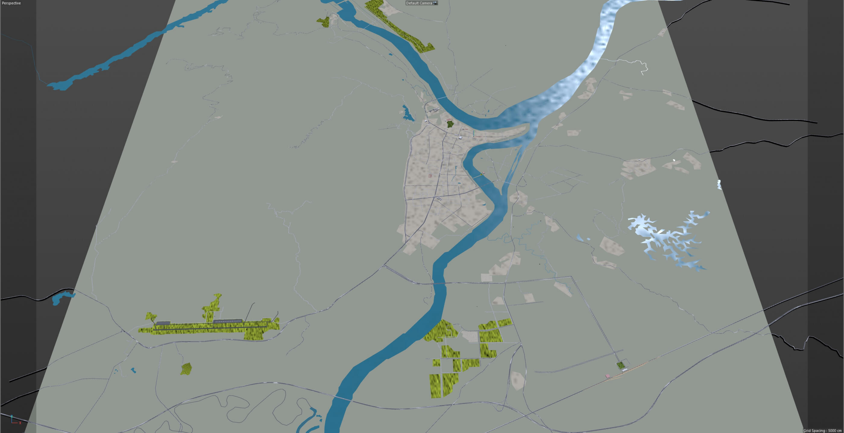 Guiping City Guigang Guangxi China 3D Model 20km by 3dstudio