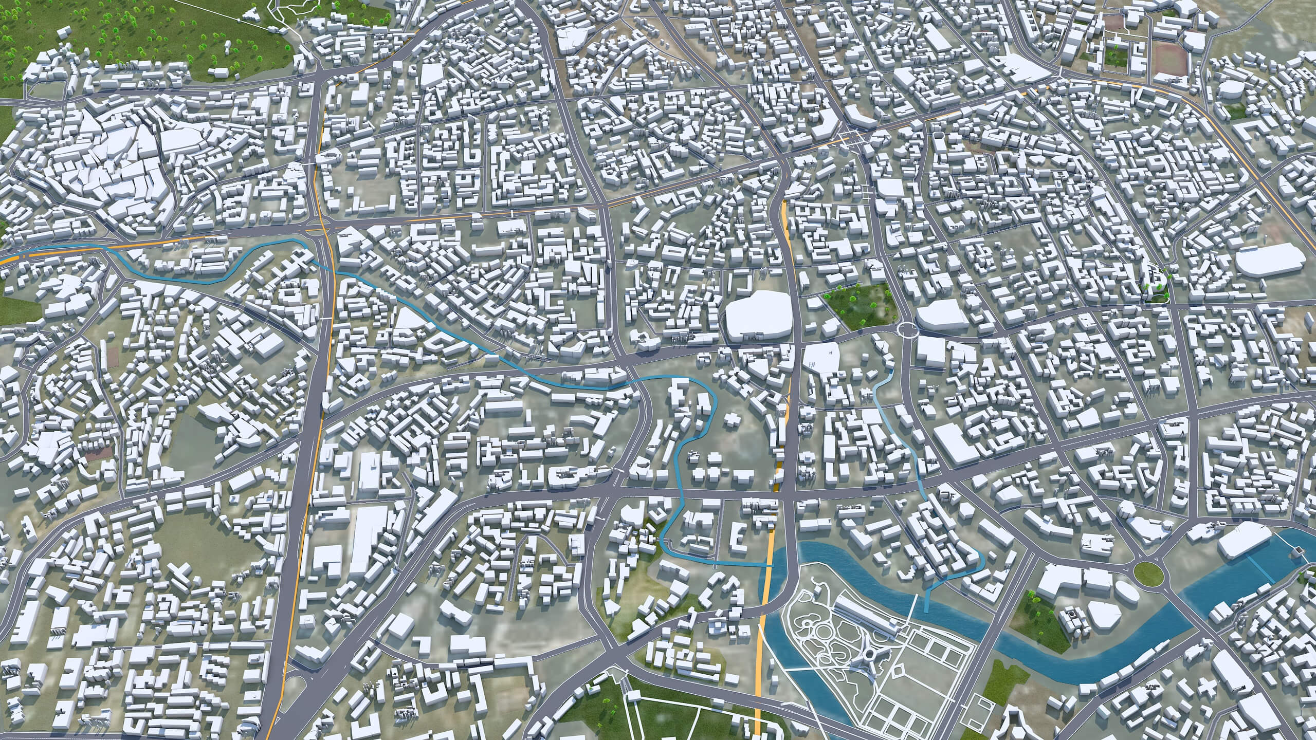 Guiyang City Guizhou China 3D Model 60km by 3dstudio