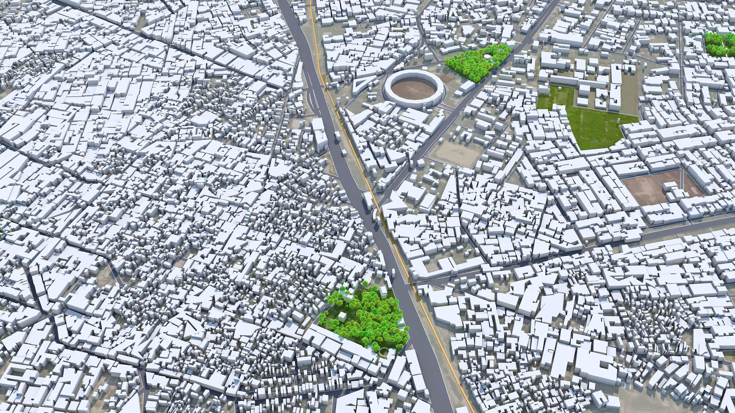 Gujranwala City Pakistan 3D Model 30km by 3dstudio