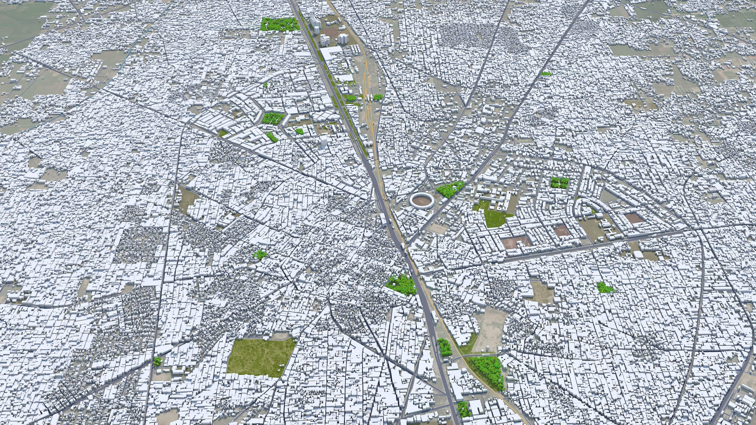 Gujranwala City Pakistan 3D Model 30km by 3dstudio