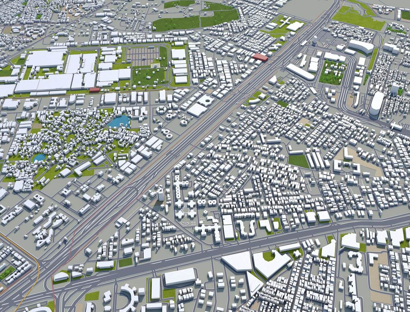 Gurugram, India 40km - 3D Model by 3dstudio