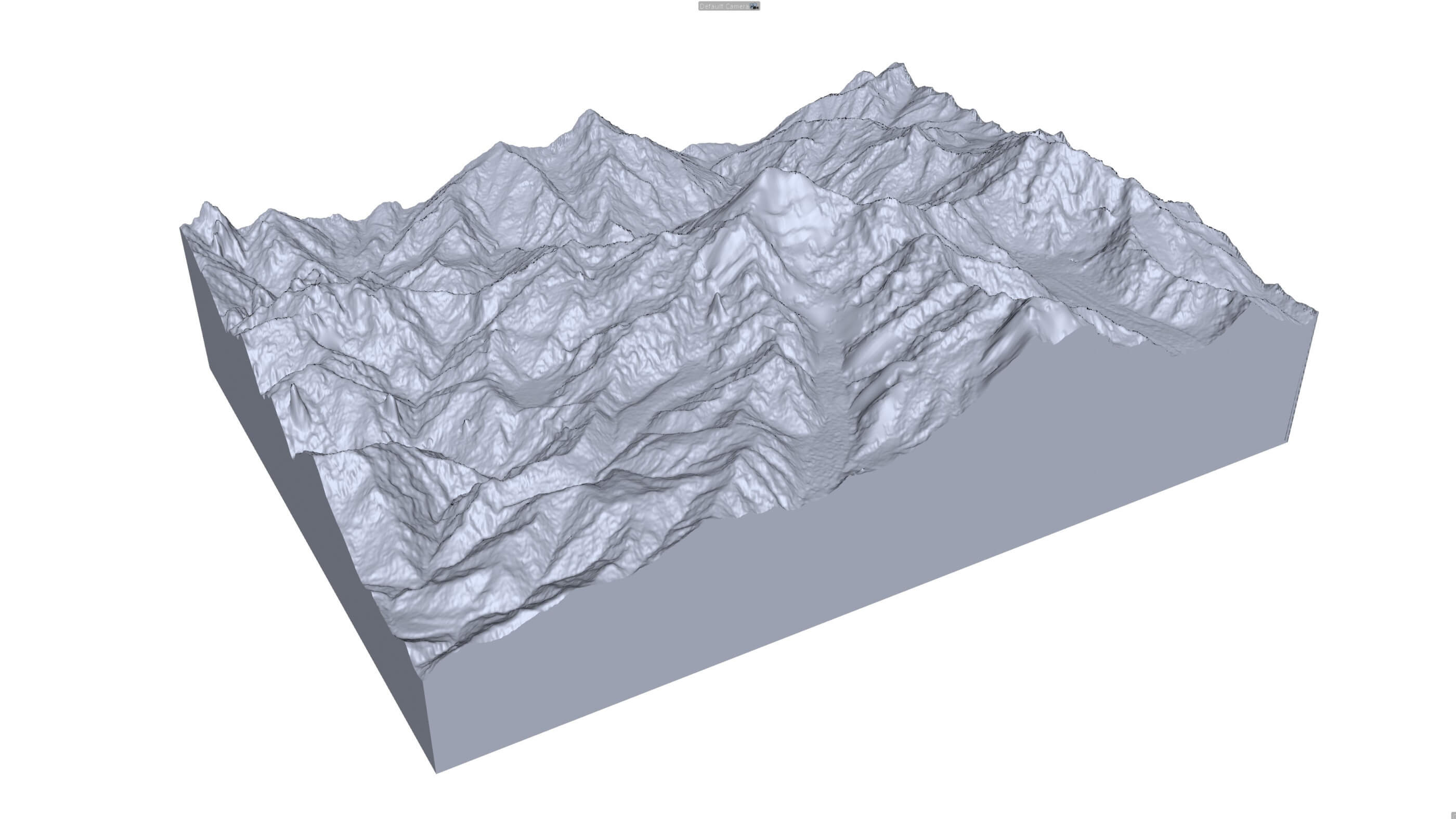 Gyala Peri Mountain China Terrain 3D Model by 3dstudio