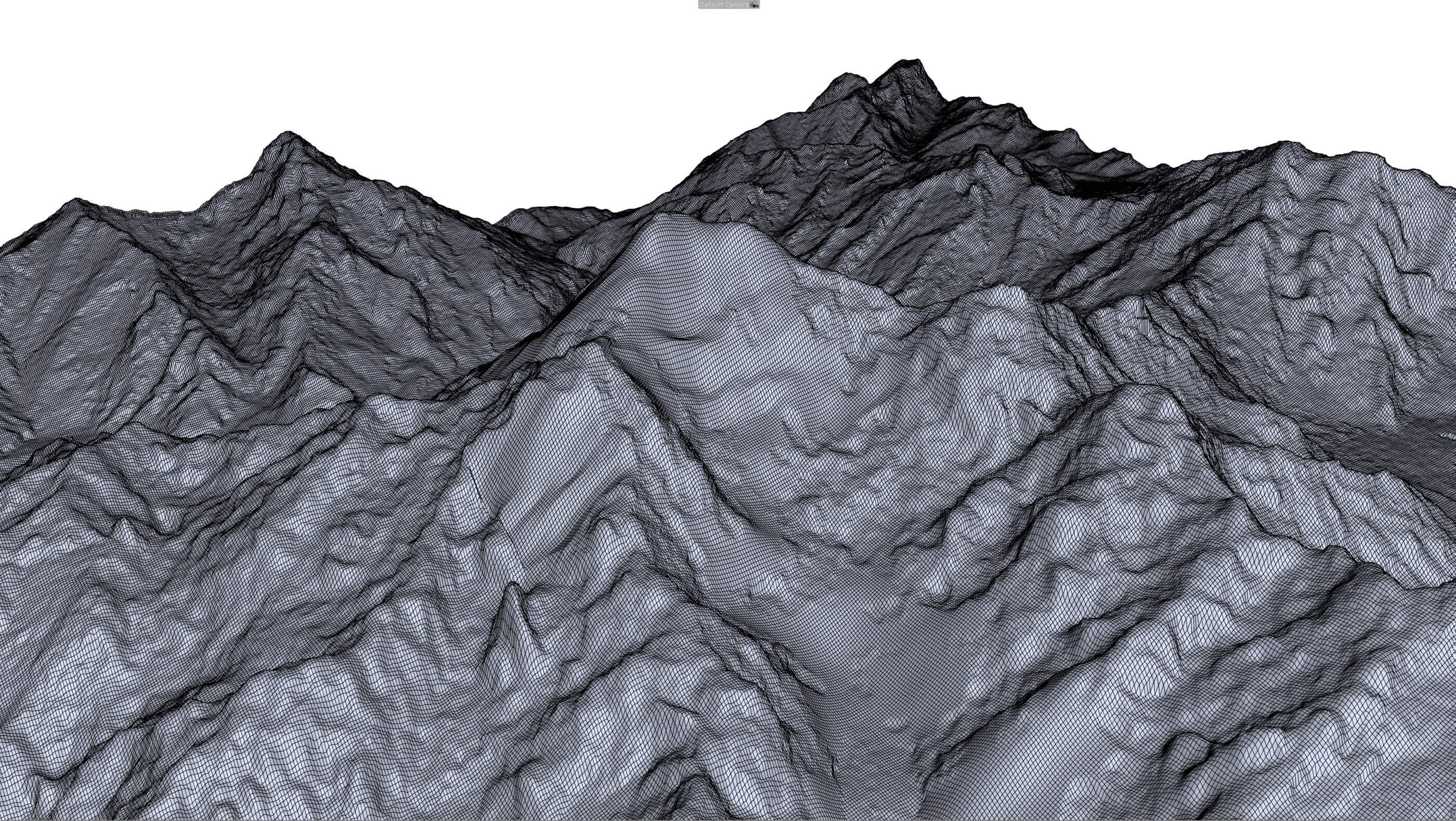 Gyala Peri Mountain China Terrain 3D Model by 3dstudio