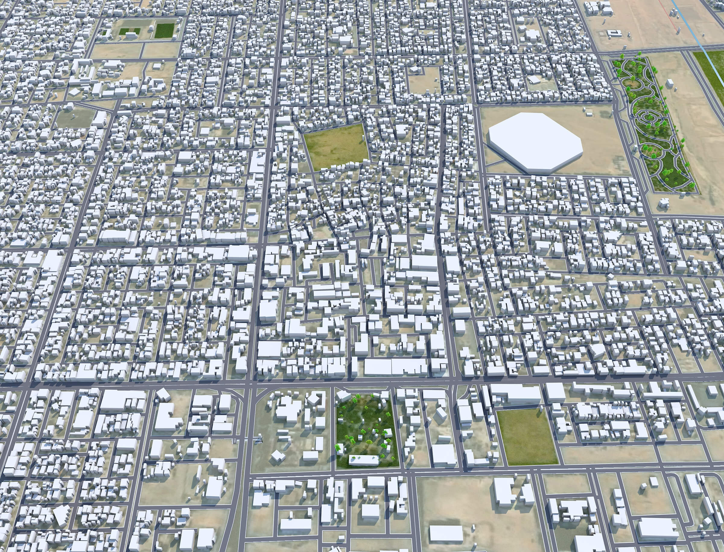 Hafar Al Batin City Saudi Arabia 40km - 3D Model by 3dstudio