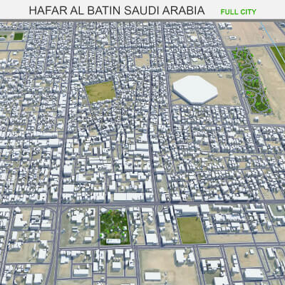 Hafar Al Batin City Saudi Arabia 40km - 3D Model by 3dstudio