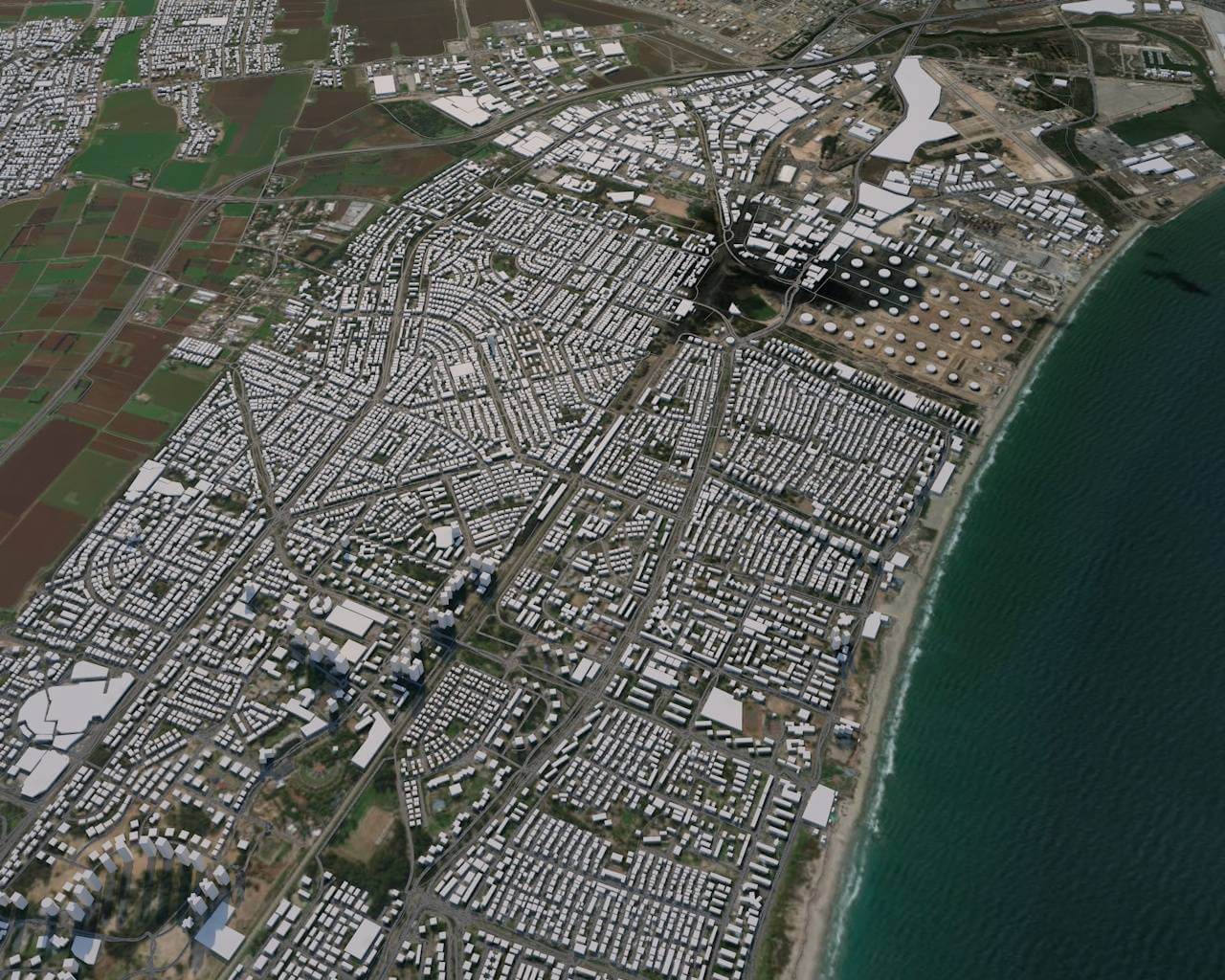 Haifa Israel - 3D Model by 3dstudio