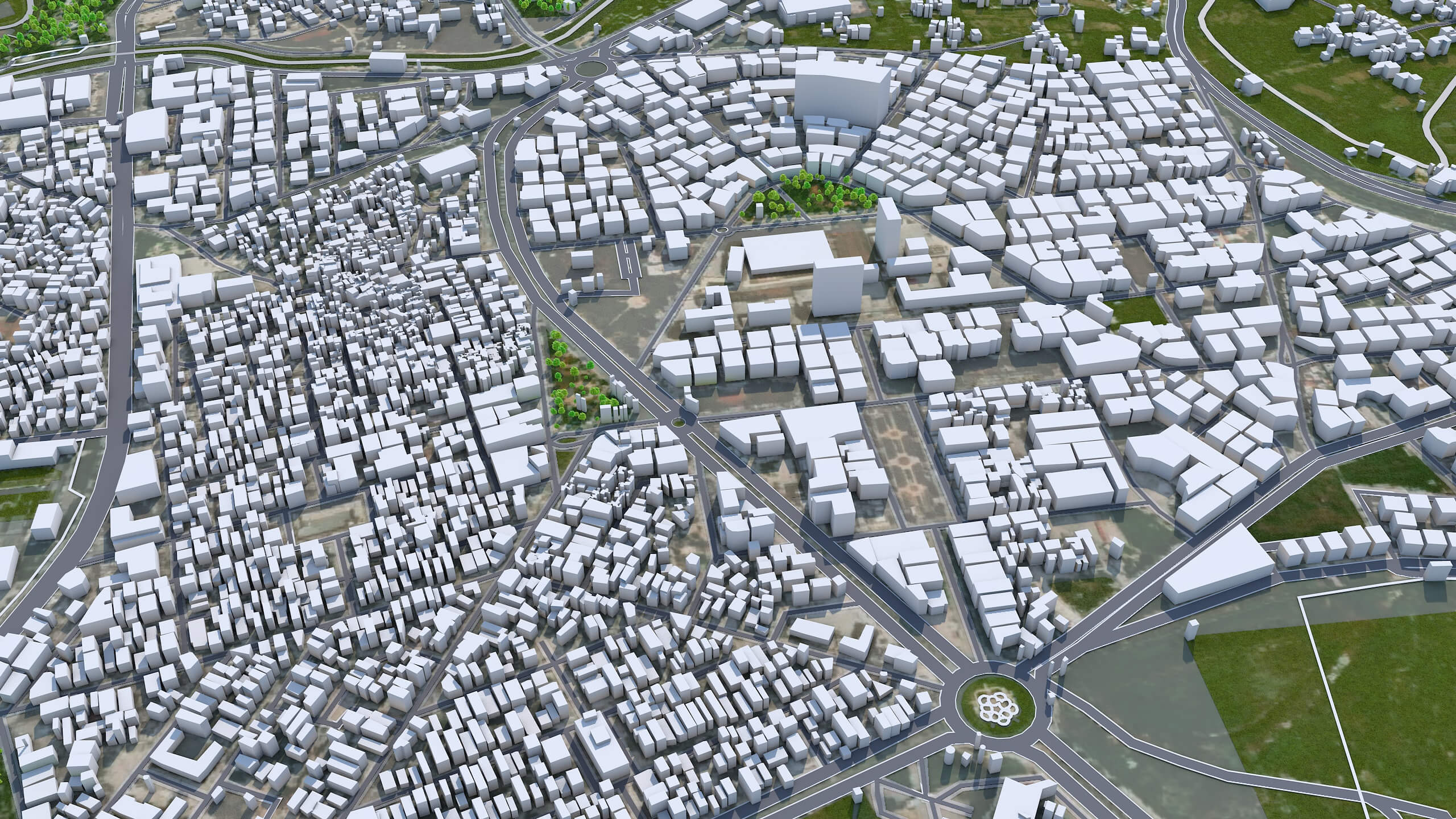 Hama City Syria 3D Model 15km by 3dstudio