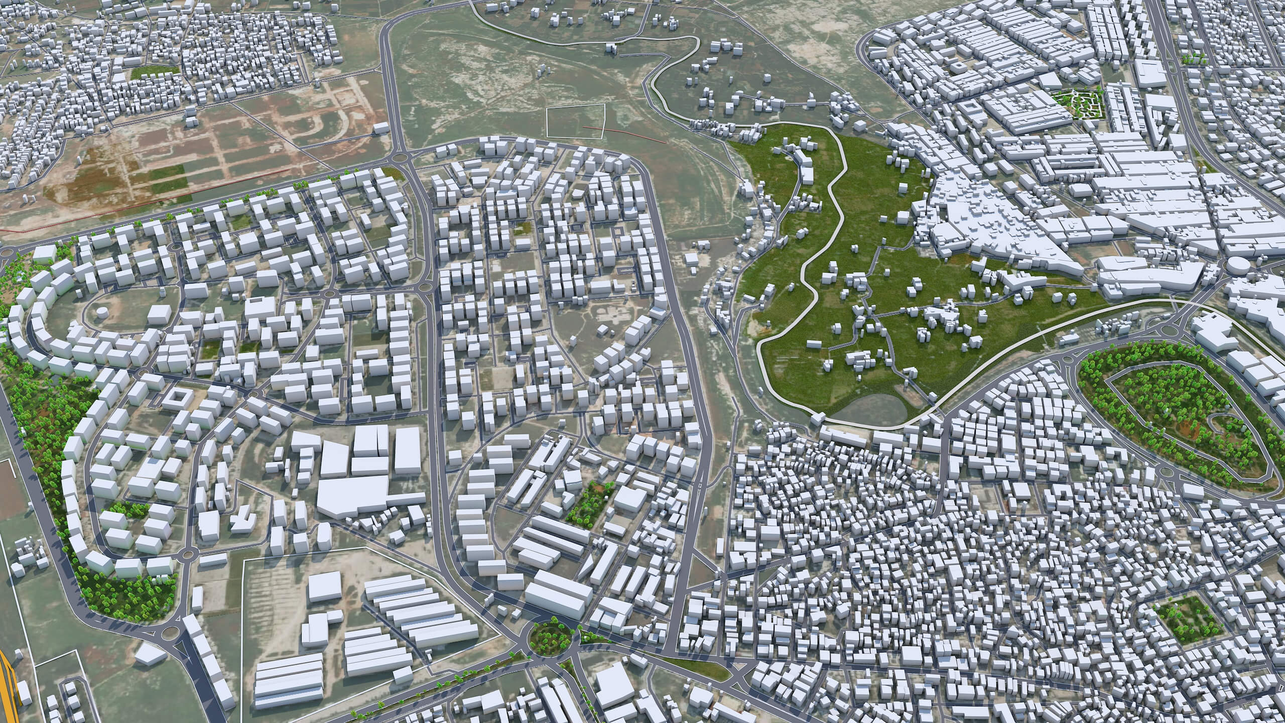 Hama City Syria 3D Model 15km by 3dstudio