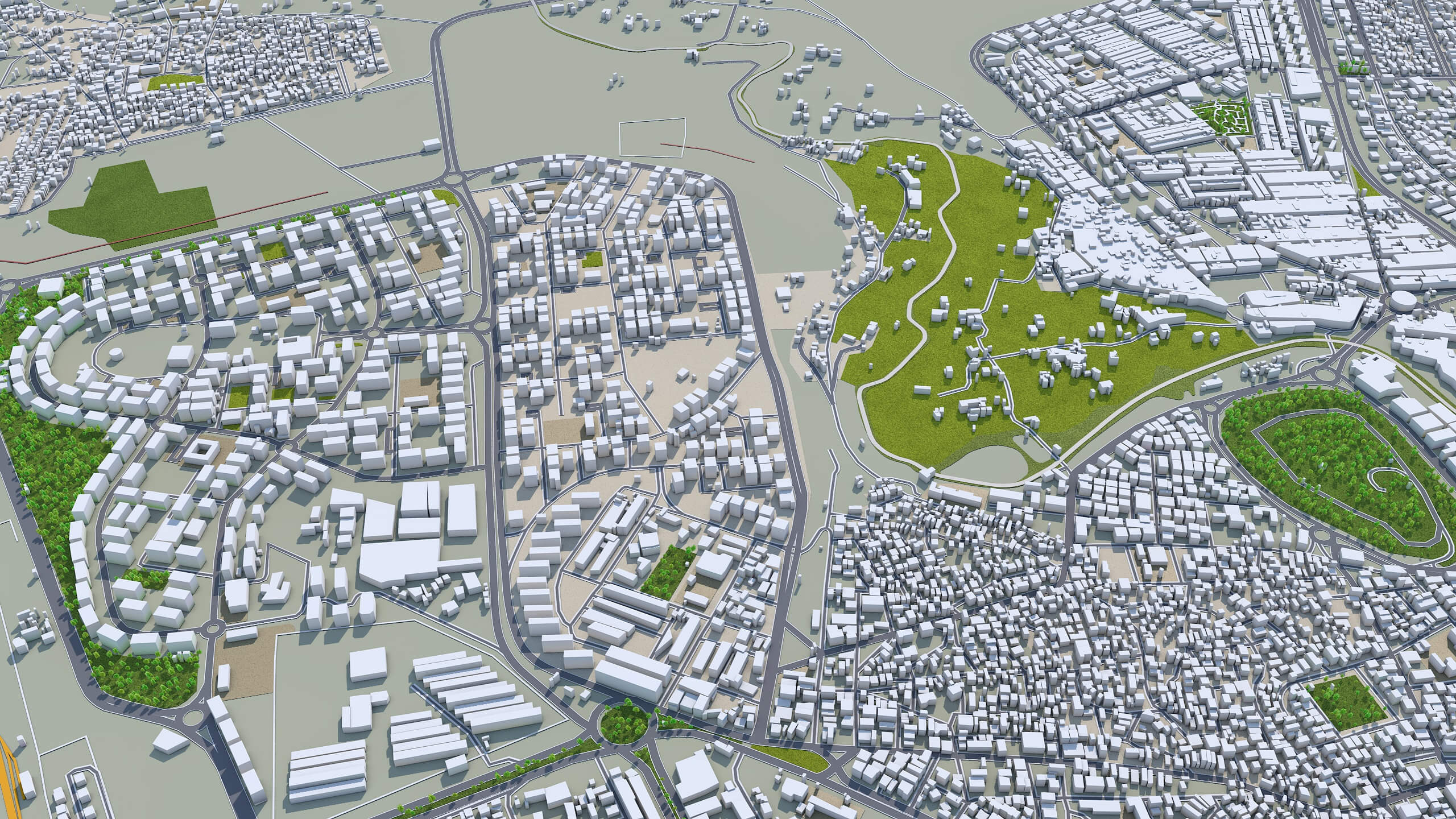 Hama City Syria 3D Model 15km by 3dstudio