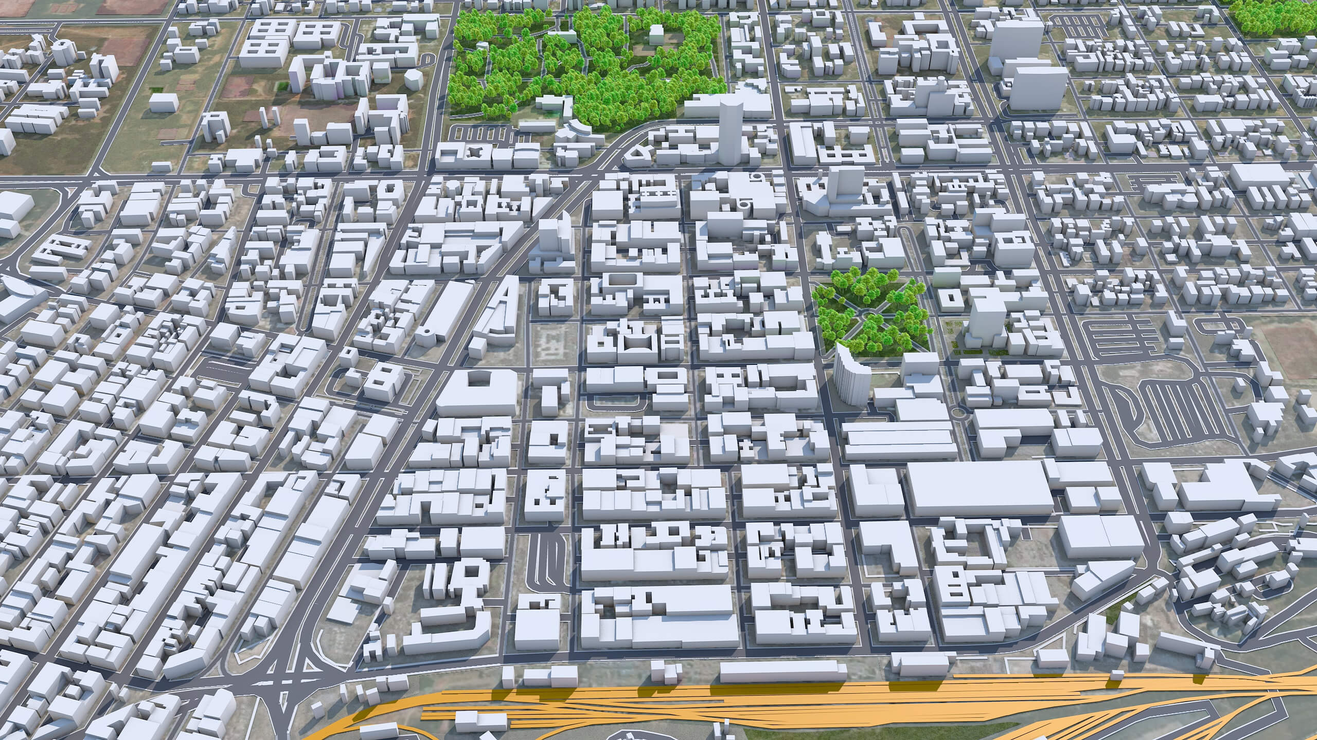 Harare City Zimbabwe 3D Model 35km by 3dstudio