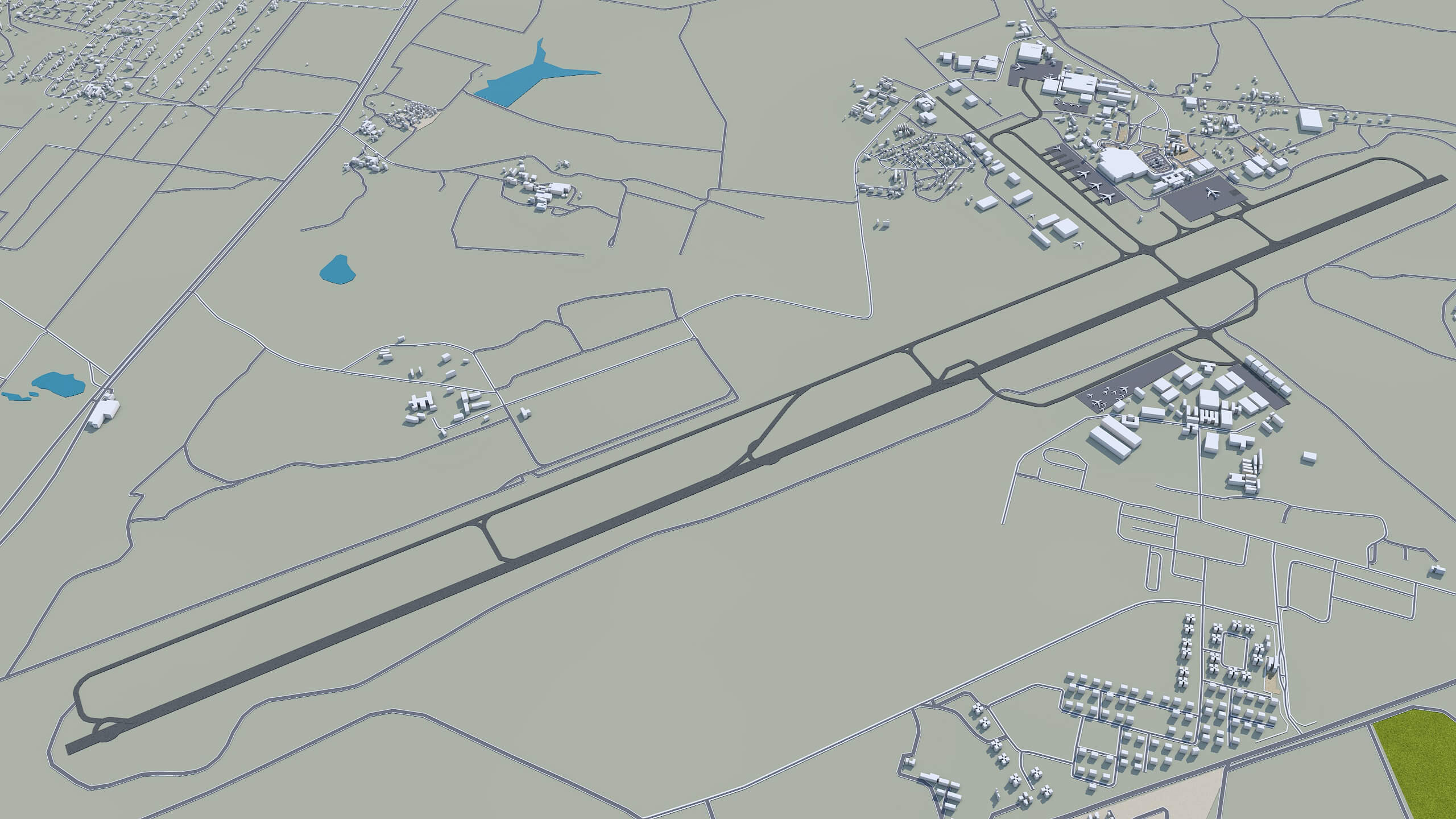 Harare City Zimbabwe 3D Model 35km by 3dstudio
