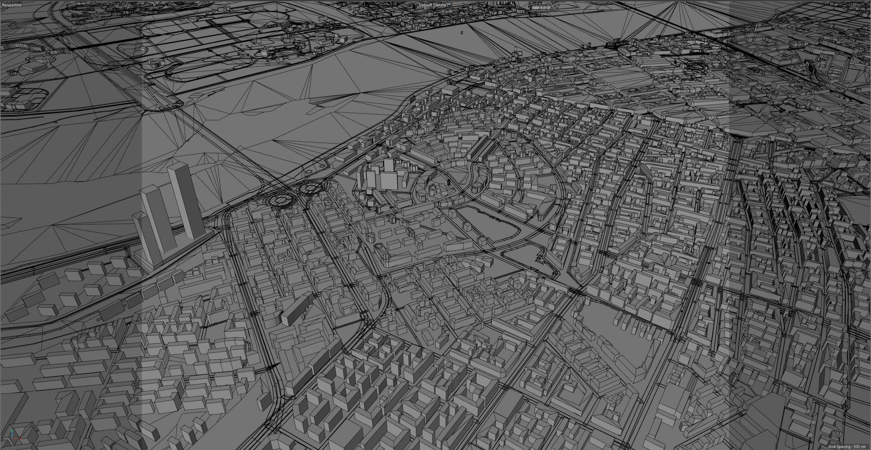 Harbin City Heilongjiang China 3D Model 90km by 3dstudio