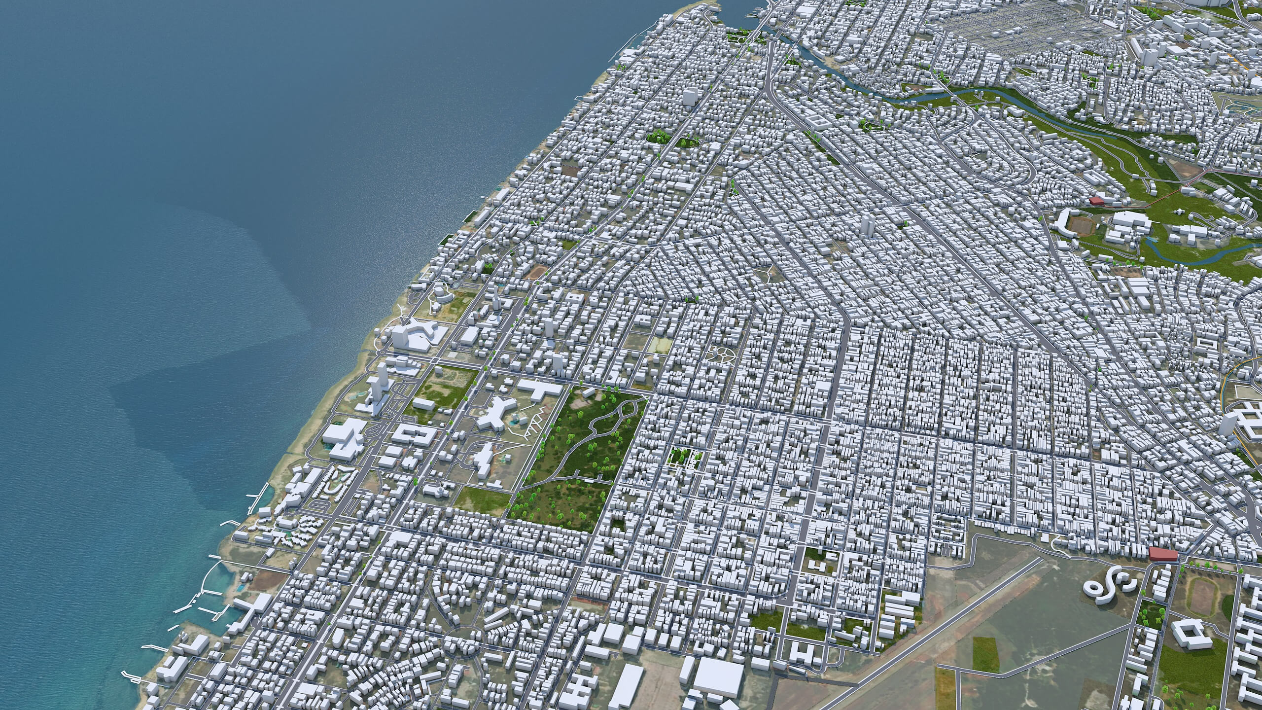 Havana City Cuba 3D Model 30km by 3dstudio