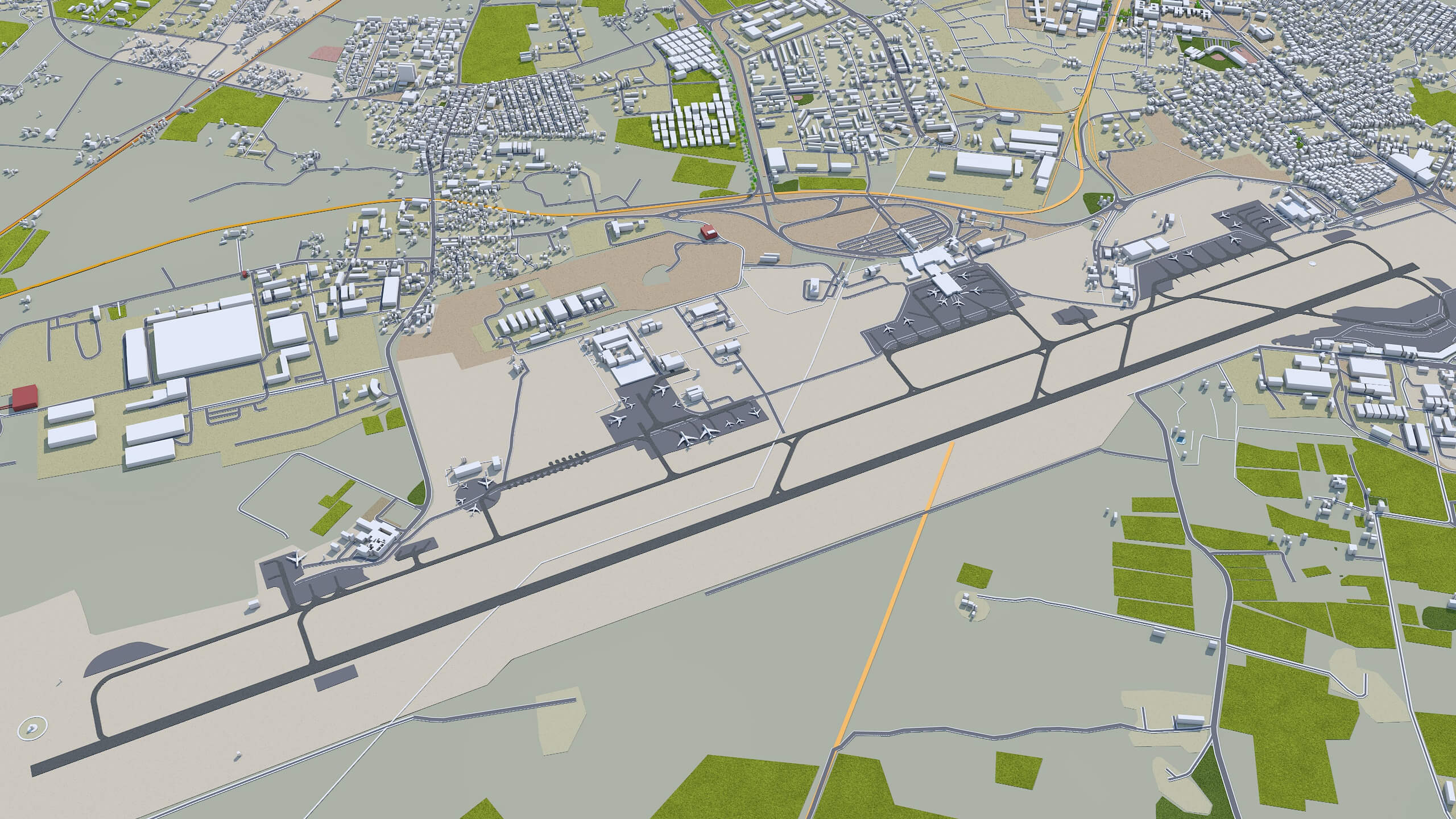 Havana City Cuba 3D Model 30km by 3dstudio