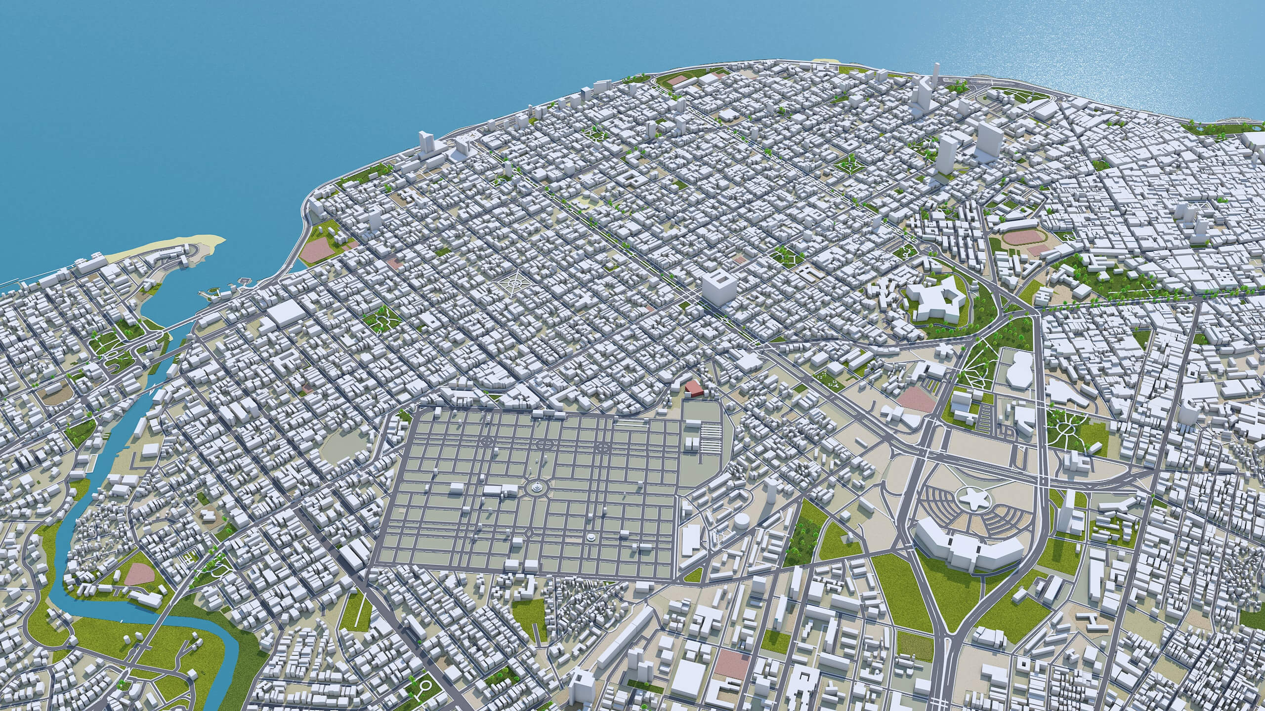 Havana City Cuba 3D Model 30km by 3dstudio