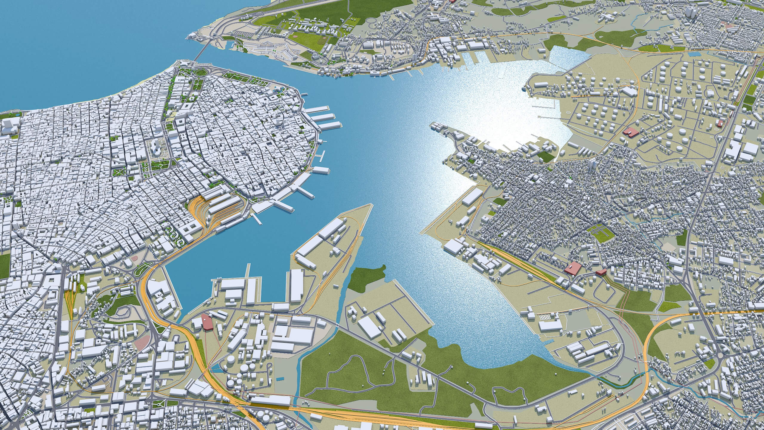Havana City Cuba 3D Model 30km by 3dstudio