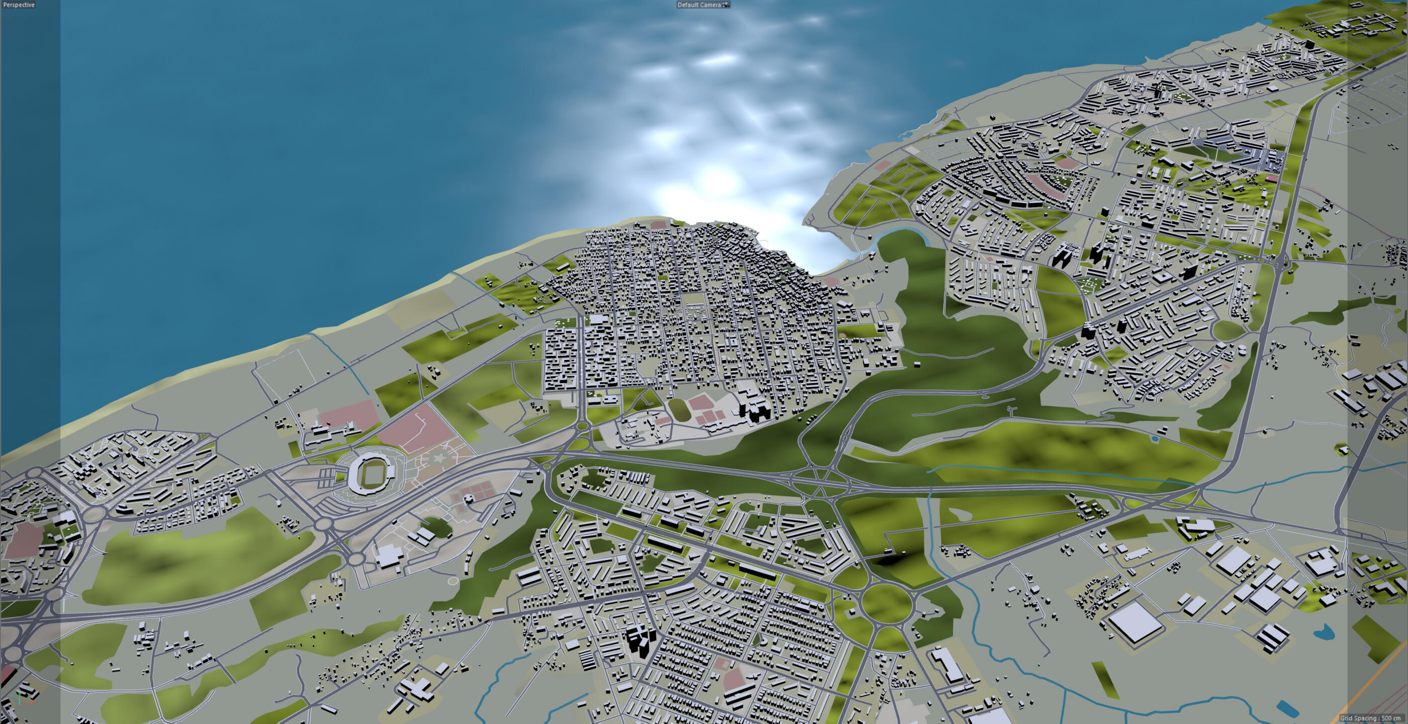 Havana City Cuba 3D Model 30km by 3dstudio