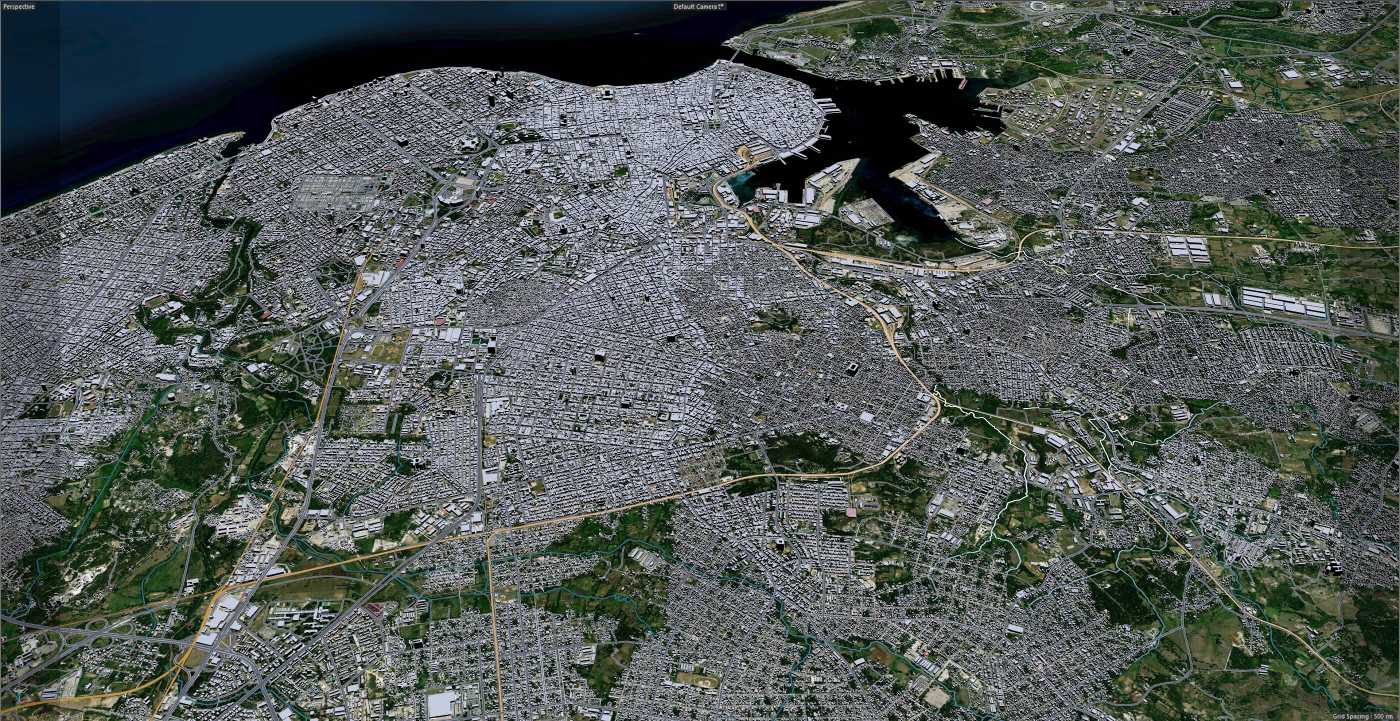 Havana City Cuba 3D Model 30km by 3dstudio
