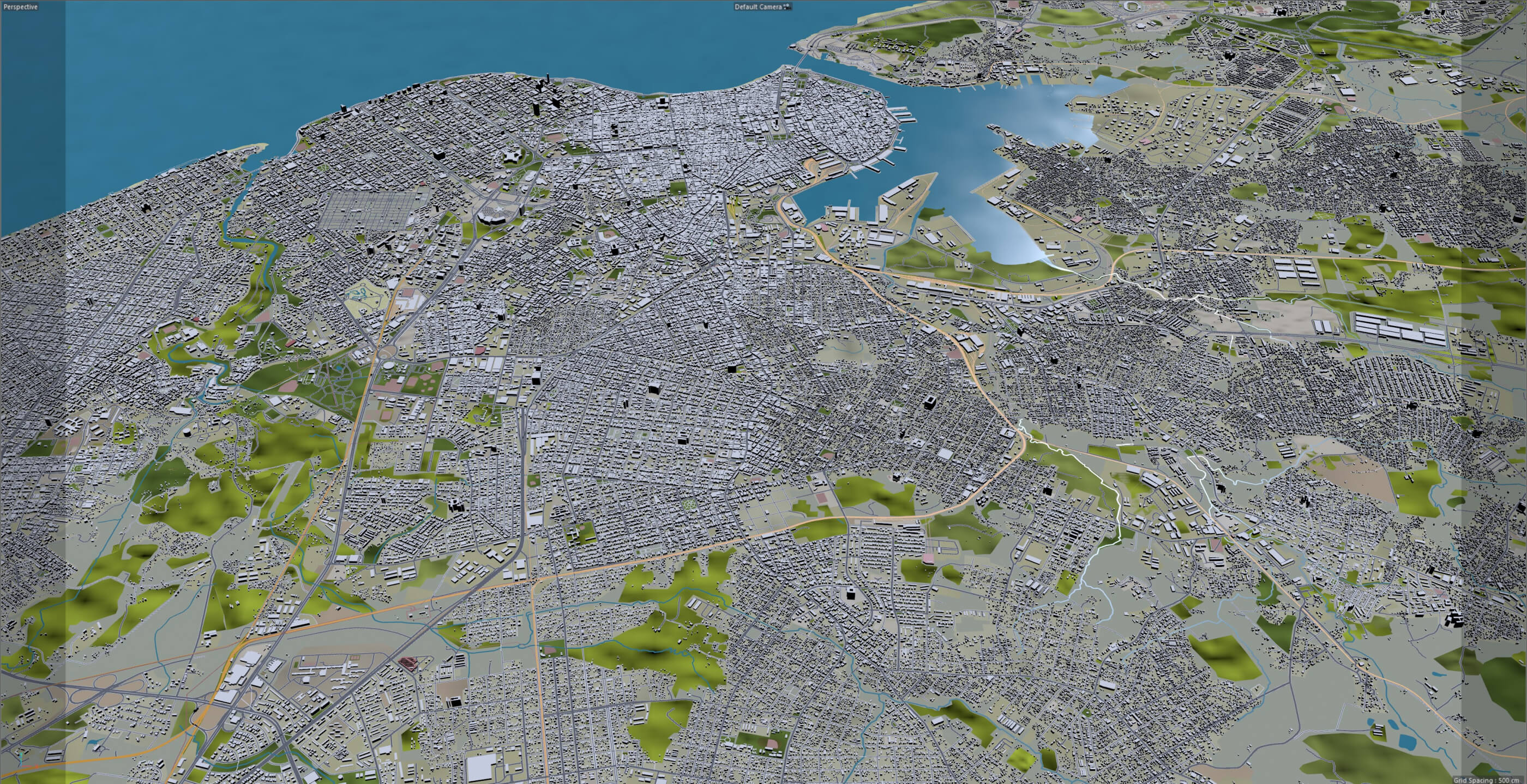 Havana City Cuba 3D Model 30km by 3dstudio