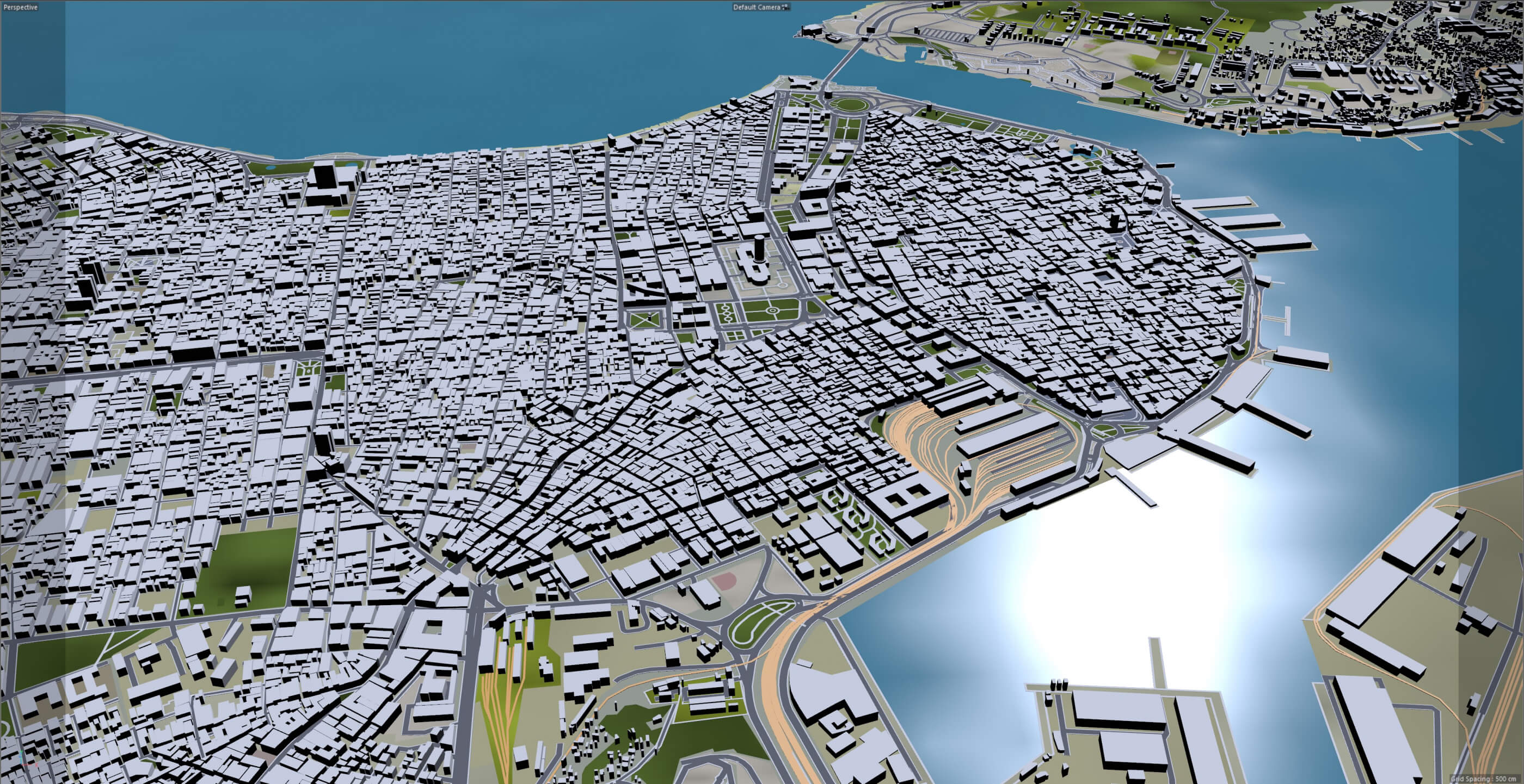 Havana City Cuba 3D Model 30km by 3dstudio