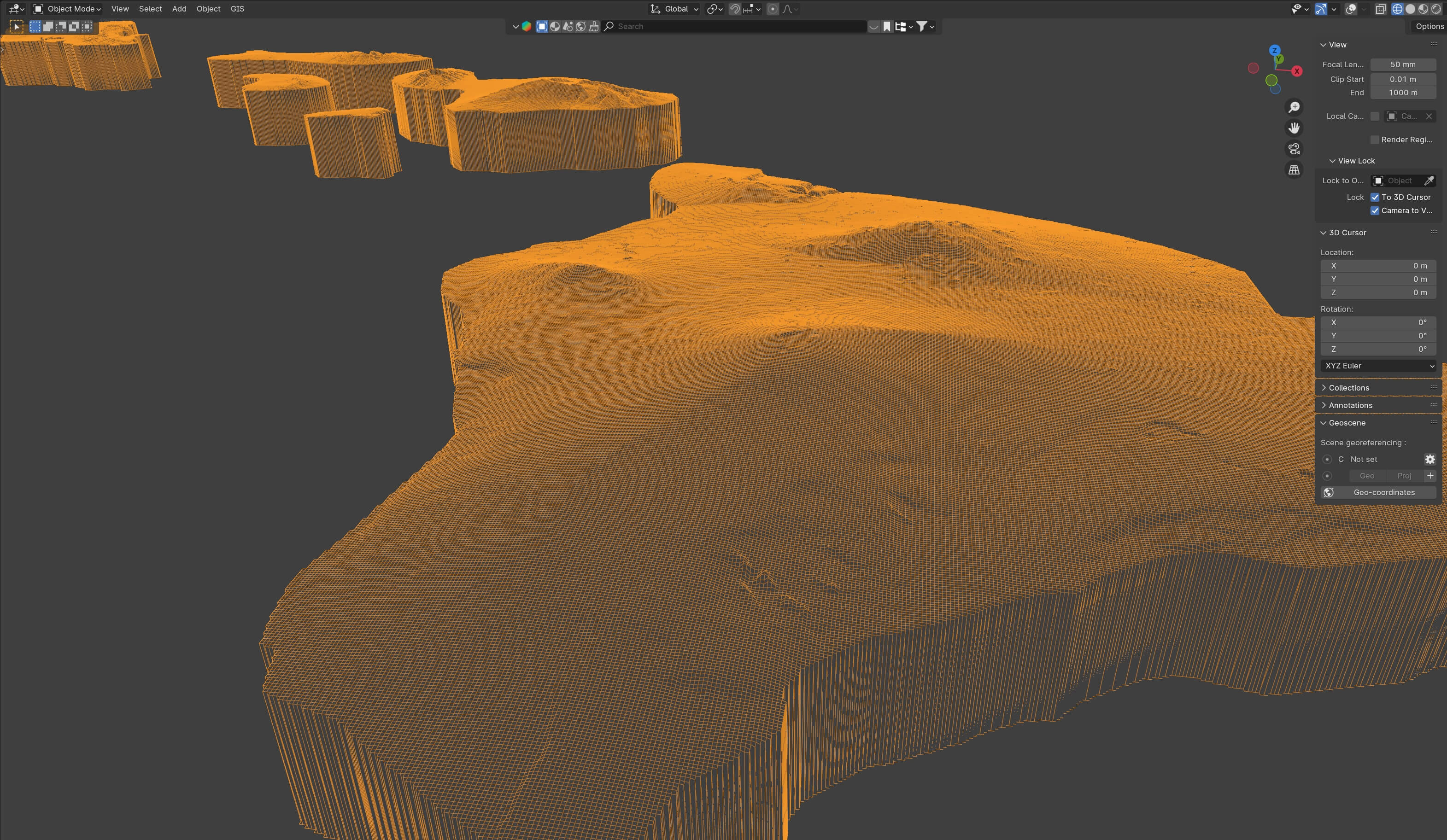 Hawaii Terrain Map - 3D Model by 3dstudio