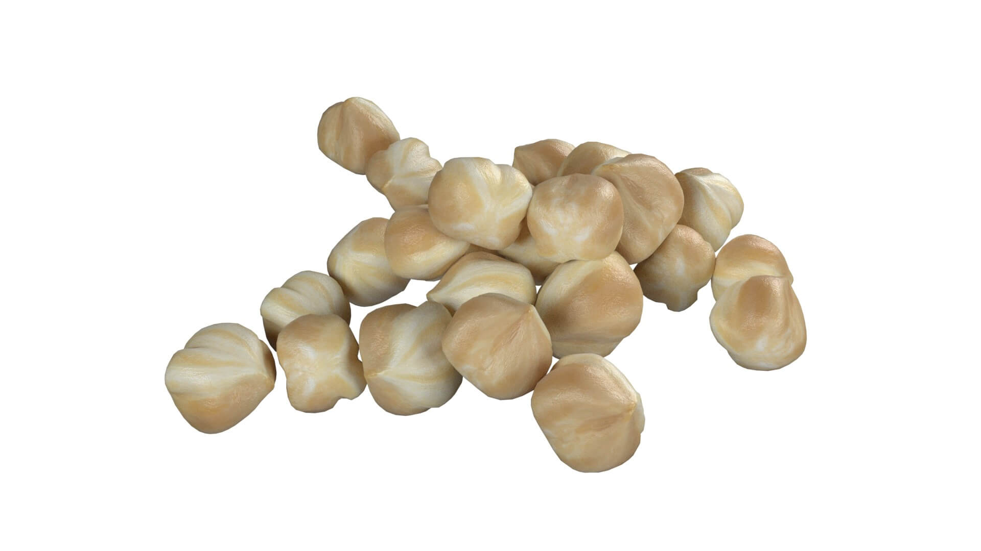 Hazelnut White Pile - 3D Model by 3dstudio