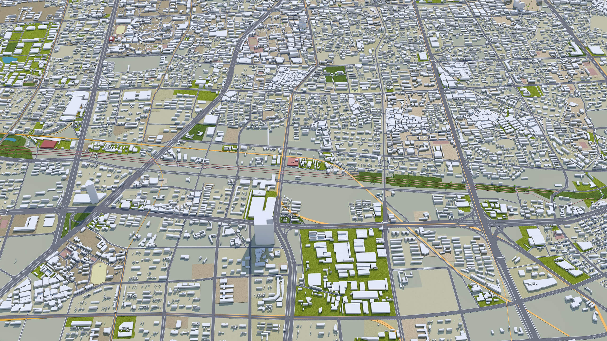 Hefei Anhui City China 3D Model 70km by 3dstudio