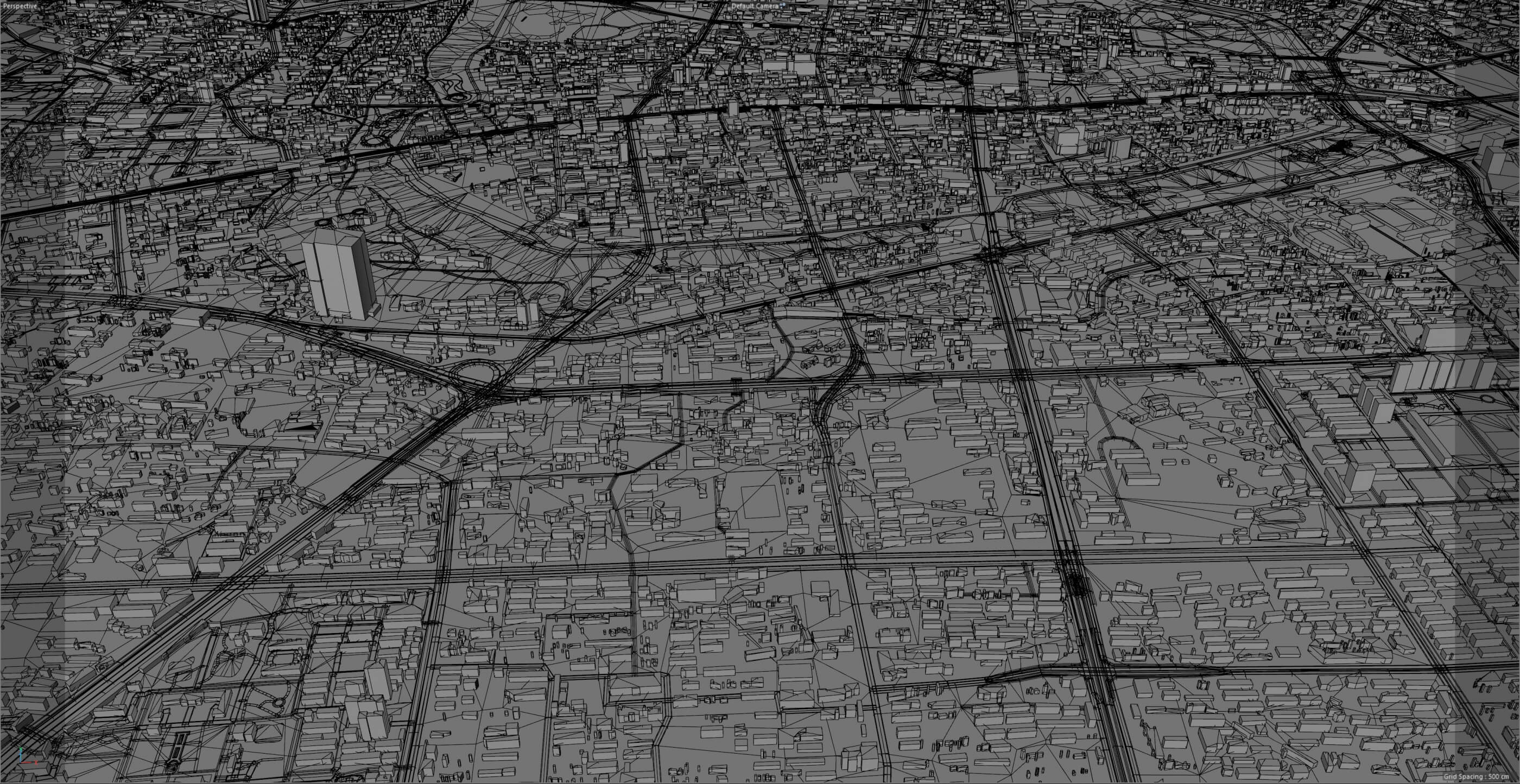 Hefei Anhui City China 3D Model 70km by 3dstudio