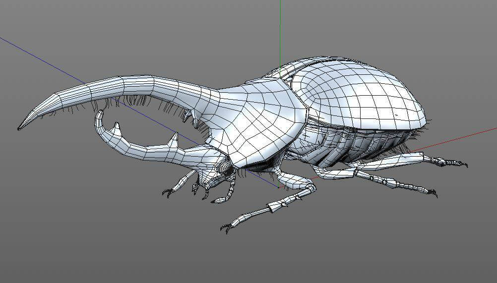 Hercules Beetle - 3D Model by 3dstudio