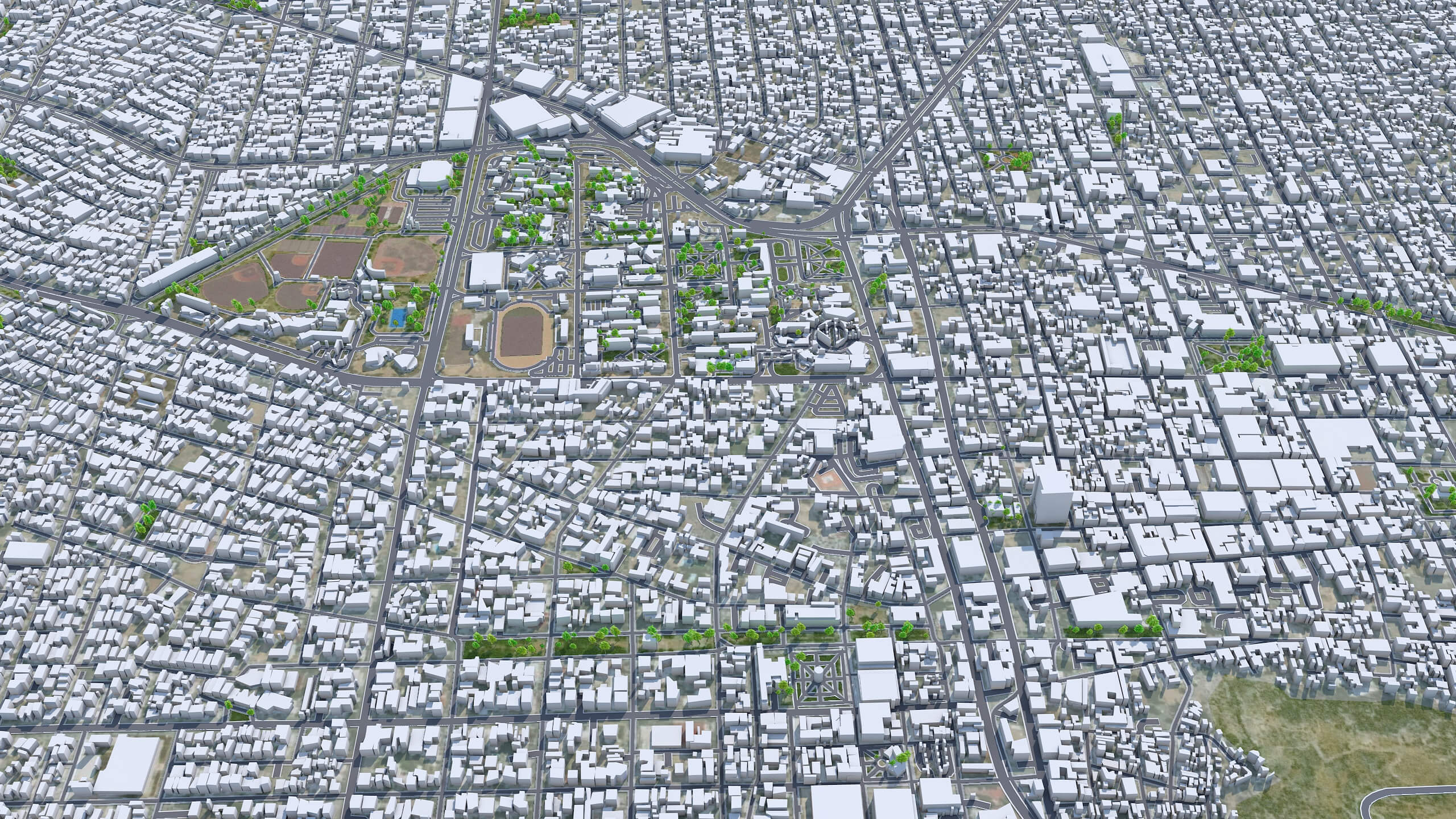 Hermosillo City Sonora Mexico 3D Model 25km by 3dstudio