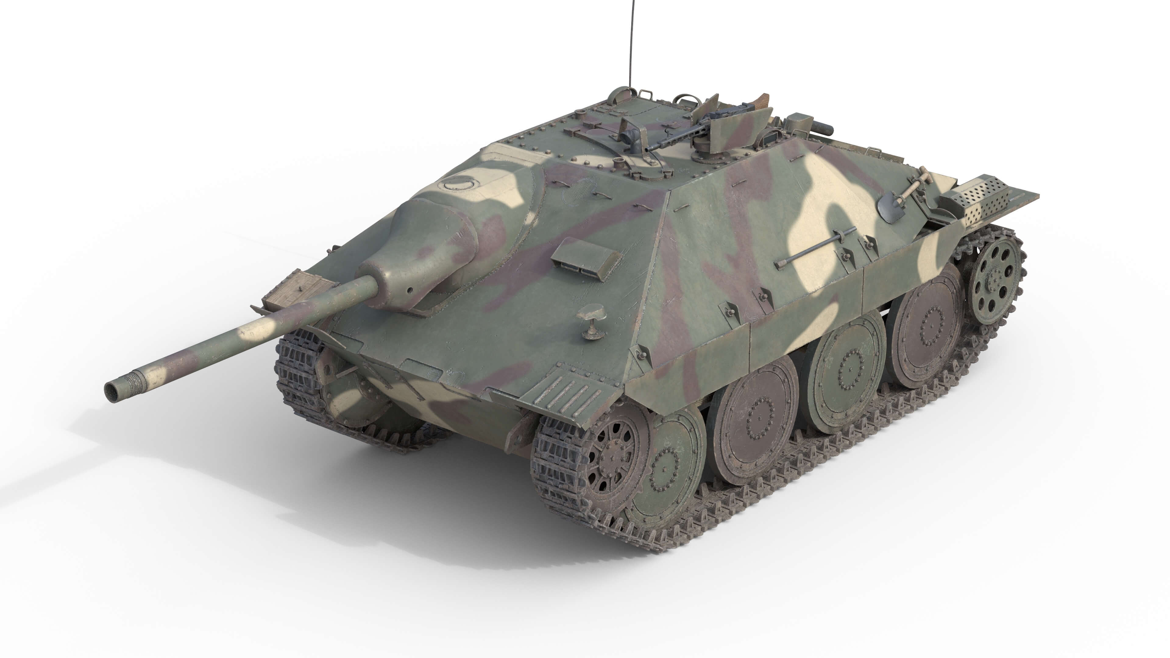 Hetzer Jagdpanzer 38 Light Tank Destroyer - 3D Model by 3dstudio