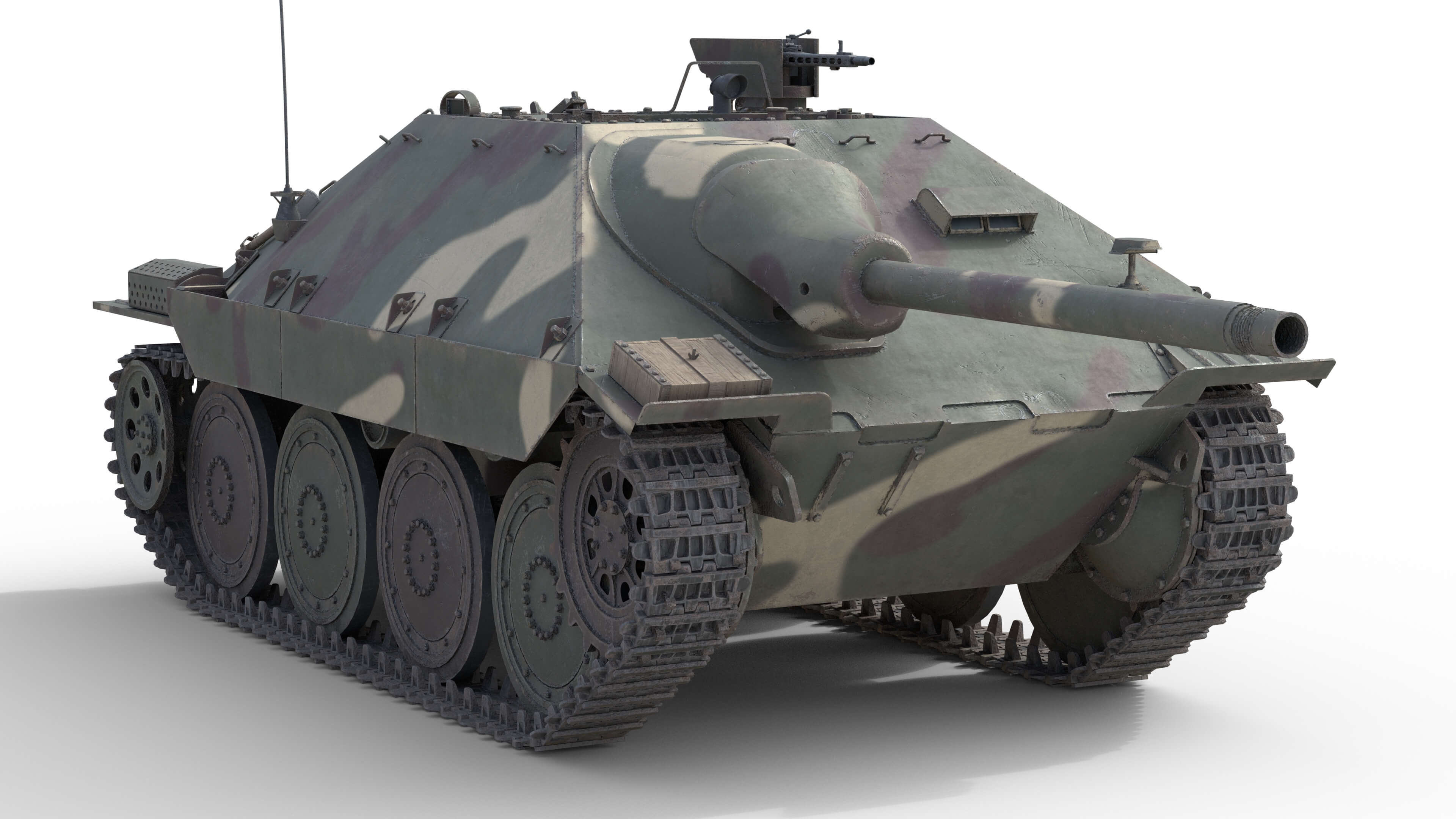 Hetzer Jagdpanzer 38 Light Tank Destroyer - 3D Model by 3dstudio
