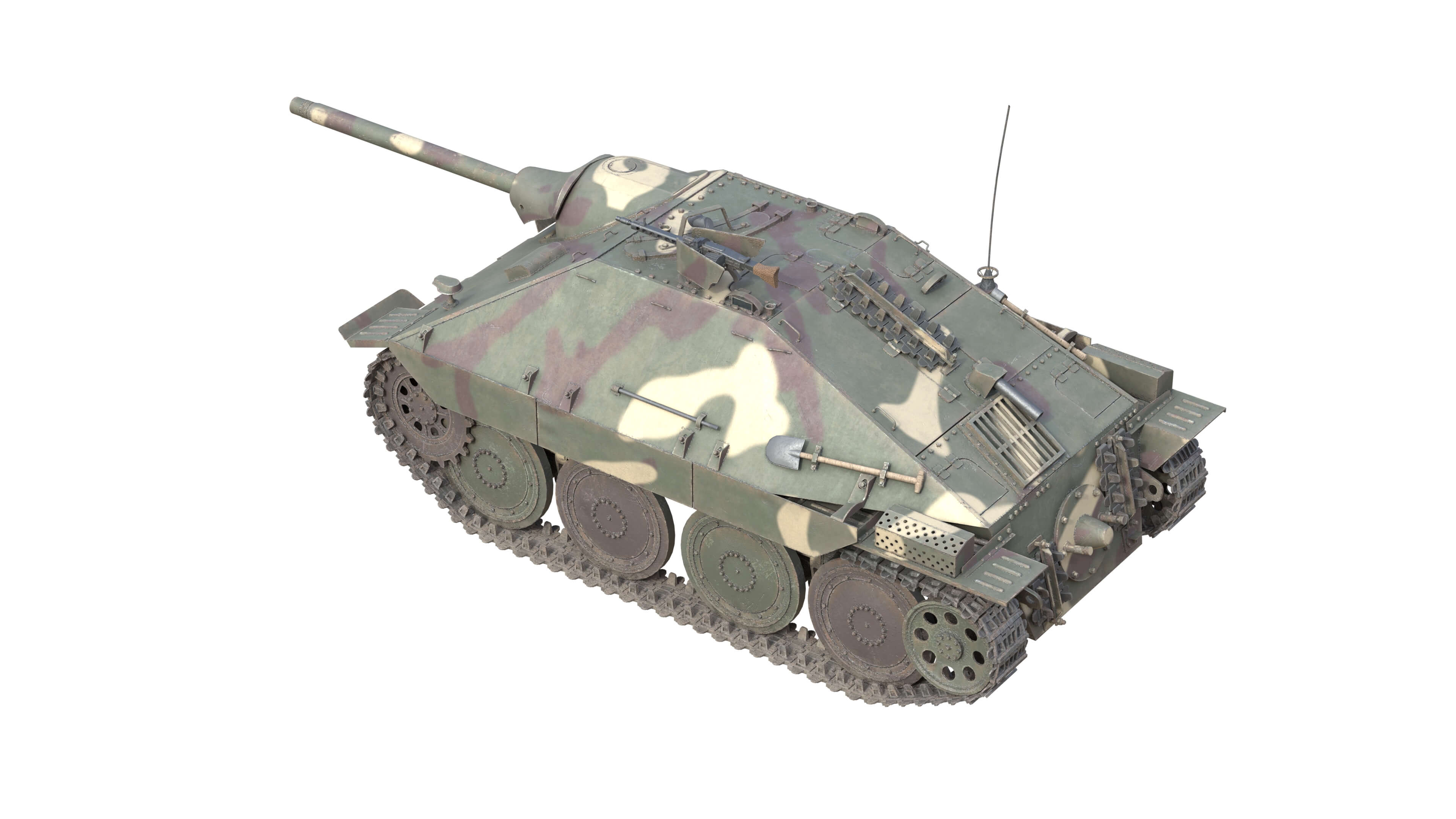 Hetzer Jagdpanzer 38 Light Tank Destroyer - 3D Model by 3dstudio