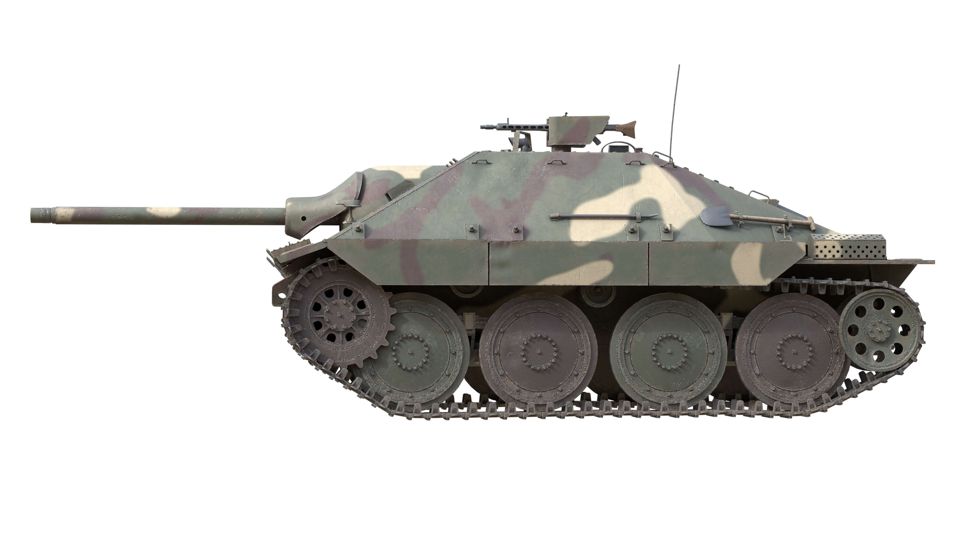 Hetzer Jagdpanzer 38 Light Tank Destroyer - 3D Model by 3dstudio