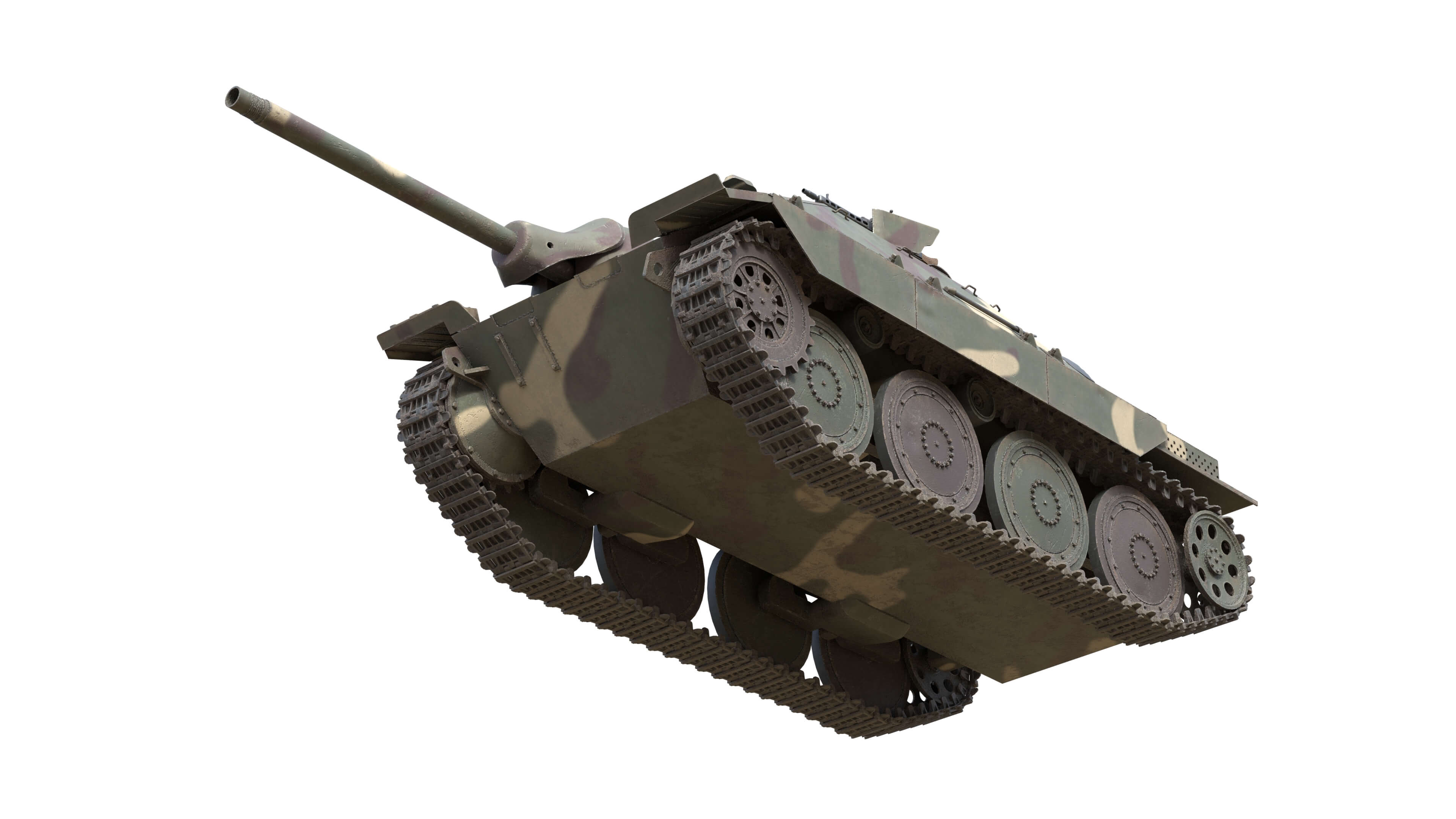 Hetzer Jagdpanzer 38 Light Tank Destroyer - 3D Model by 3dstudio