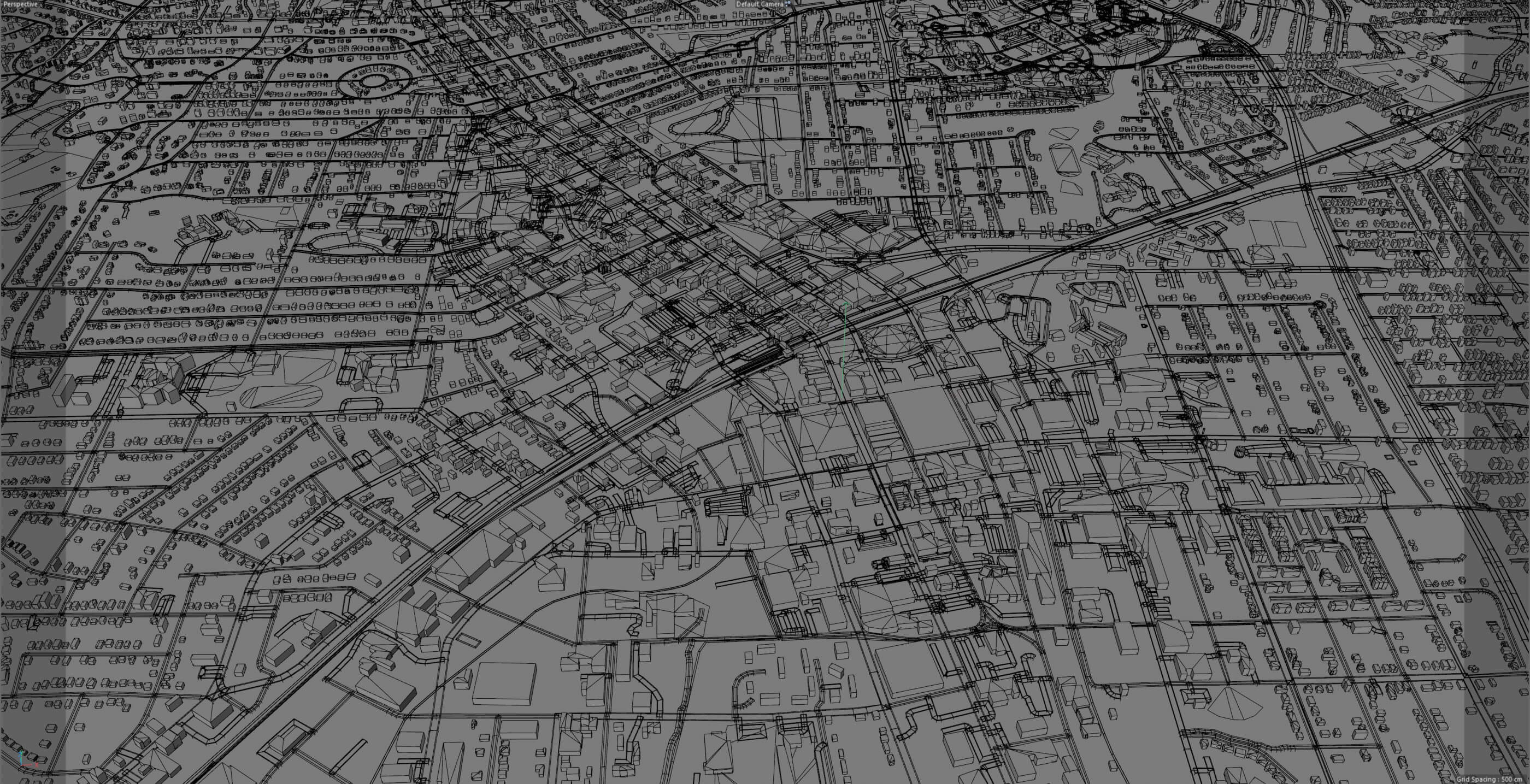 High Point City North Carolina USA 3D Model 50km by 3dstudio