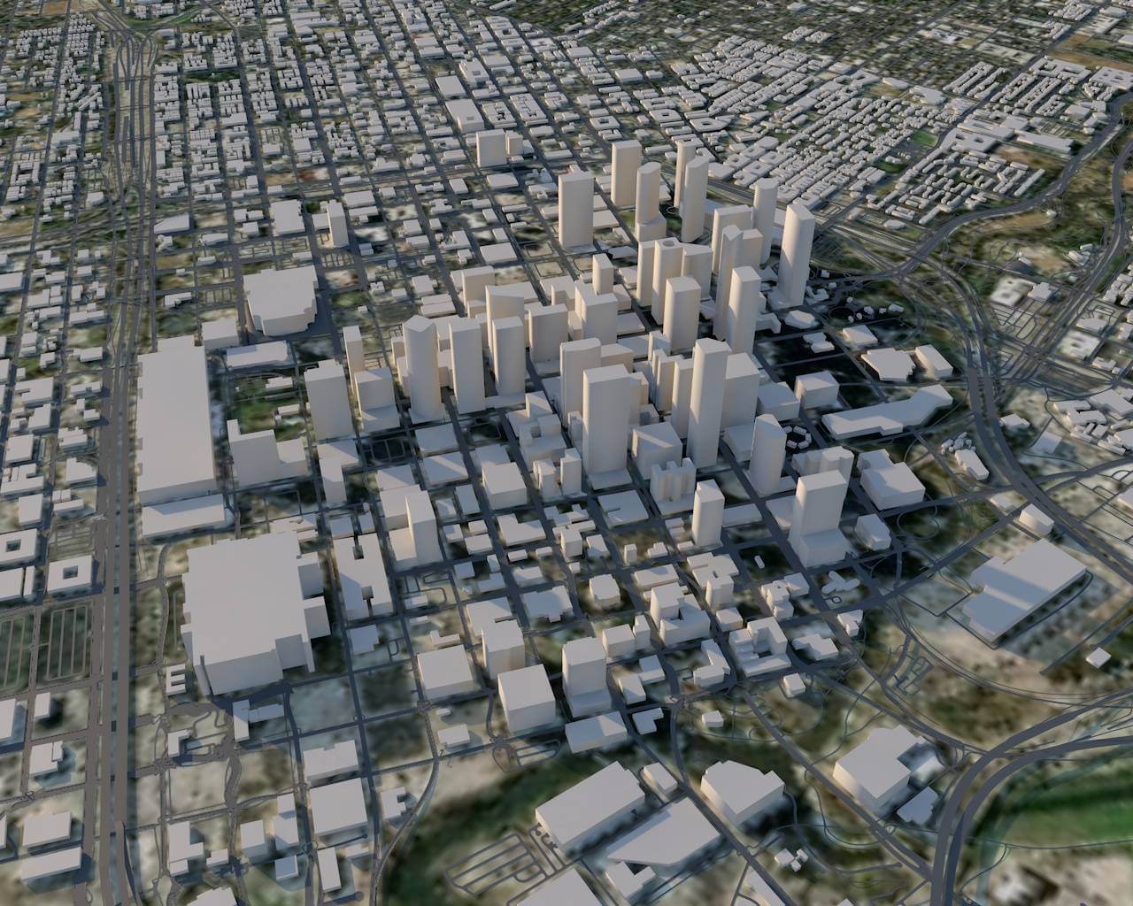 Houston Texas - 3D Model by 3dstudio
