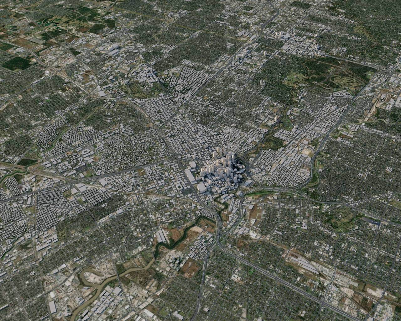 Houston Texas - 3D Model by 3dstudio
