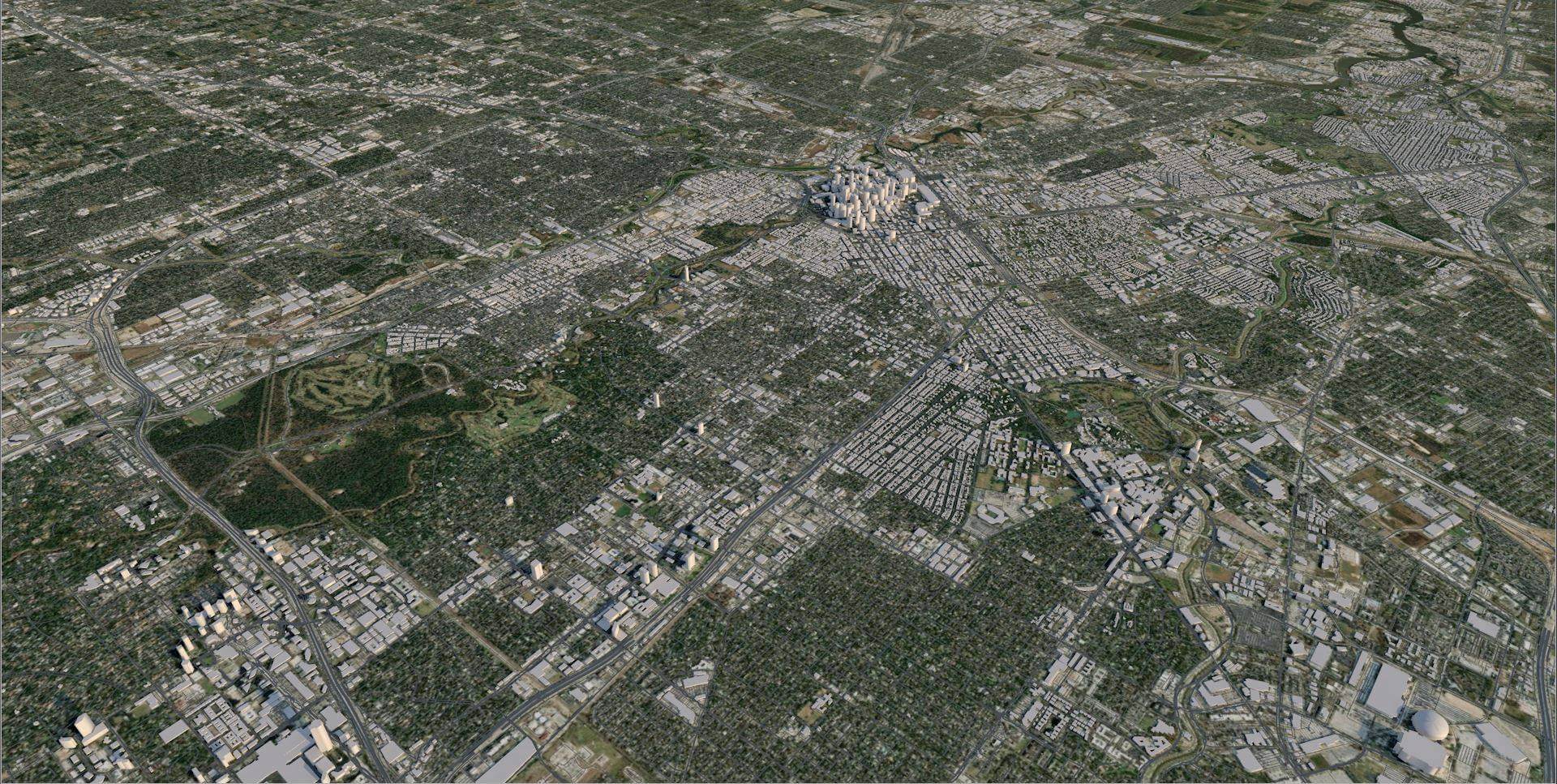 Houston Texas - 3D Model by 3dstudio