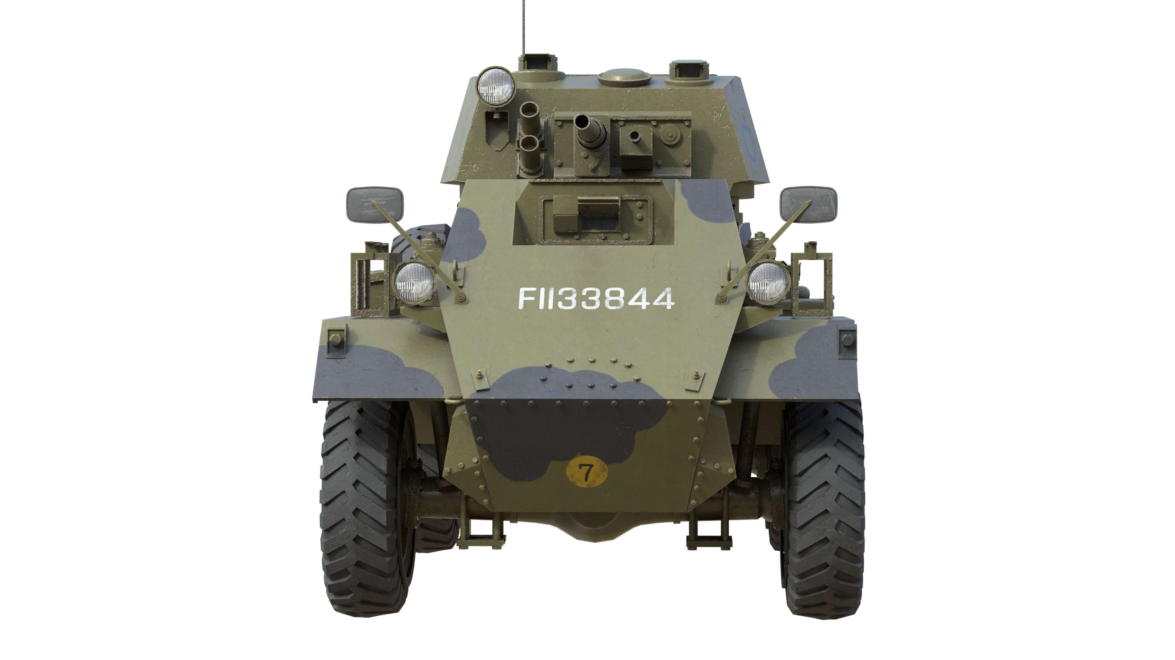 Humber Armored Car - 3D Model by 3dstudio