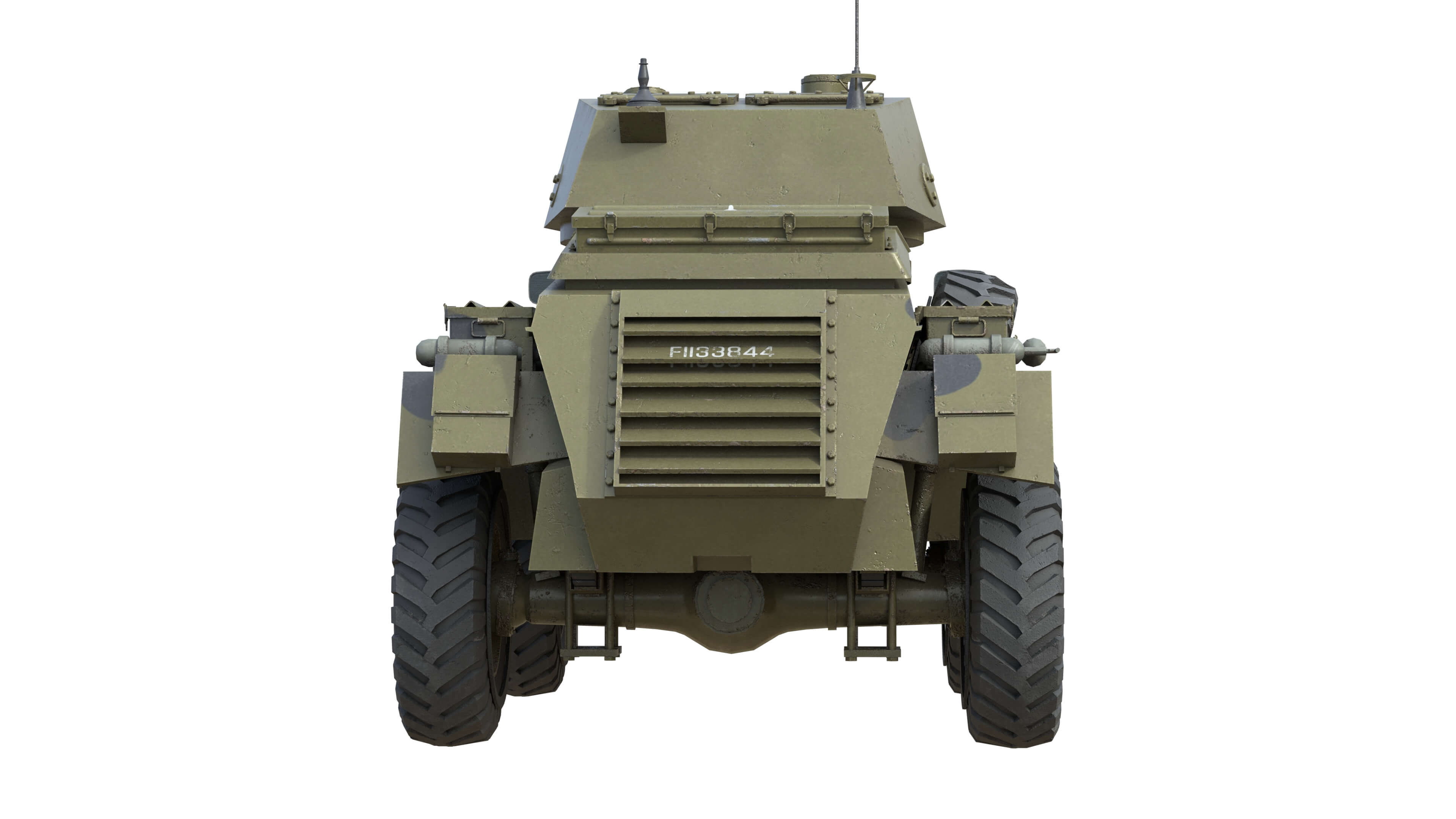 Humber Armored Car - 3D Model by 3dstudio