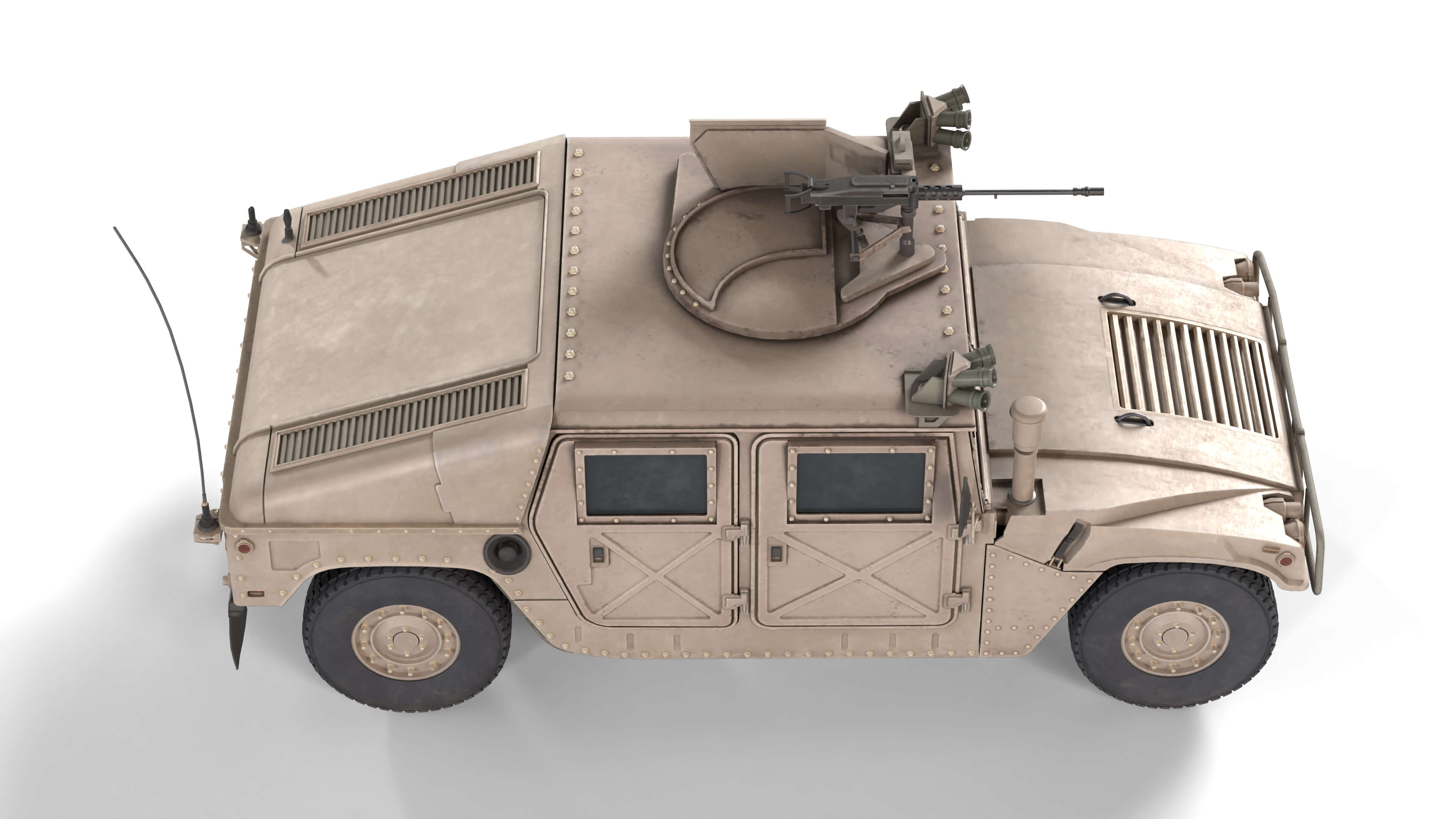 Hummer H1 Hmmwv Tank - 3D Model by 3dstudio