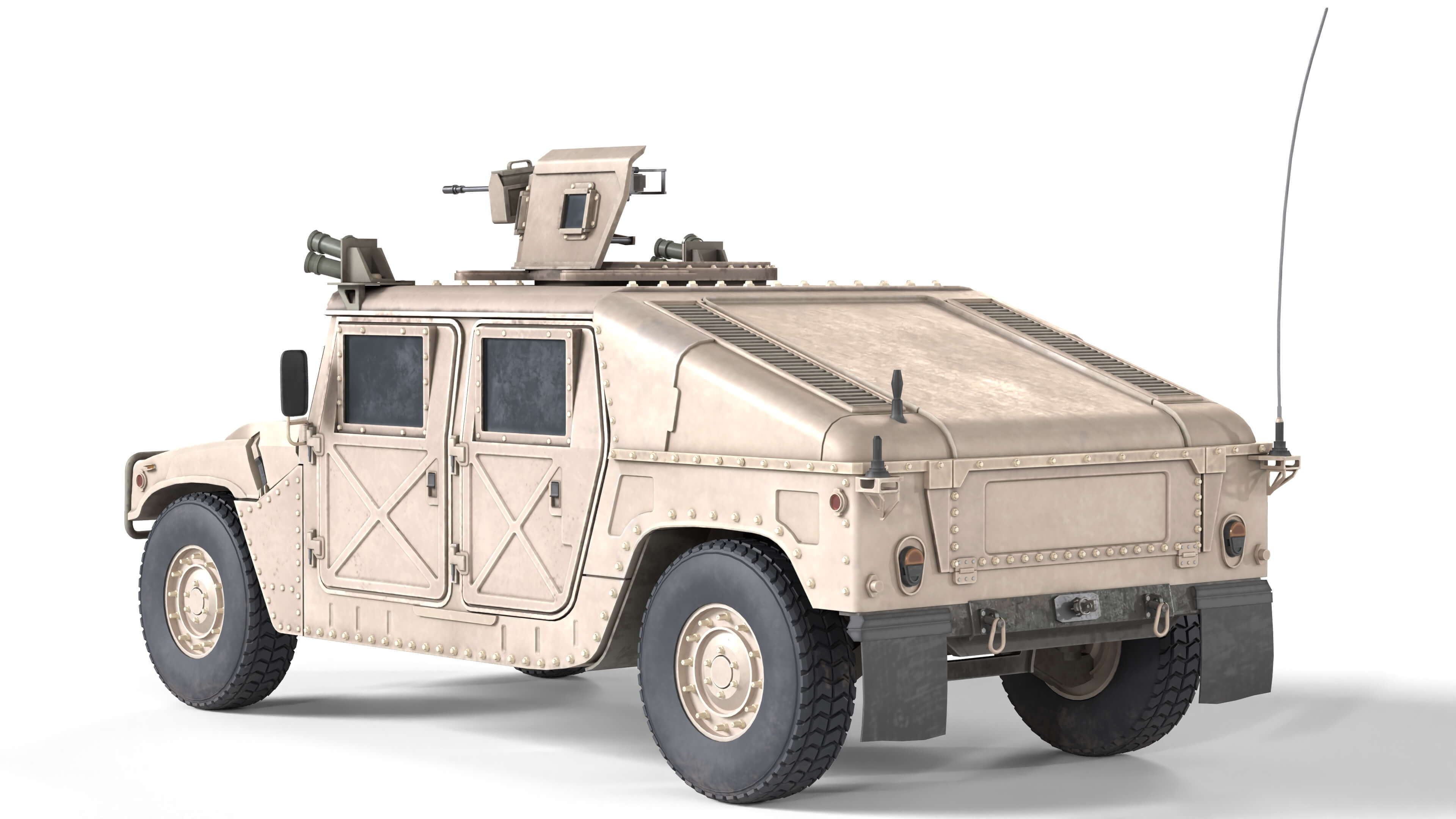 Hummer H1 Hmmwv Tank - 3D Model by 3dstudio